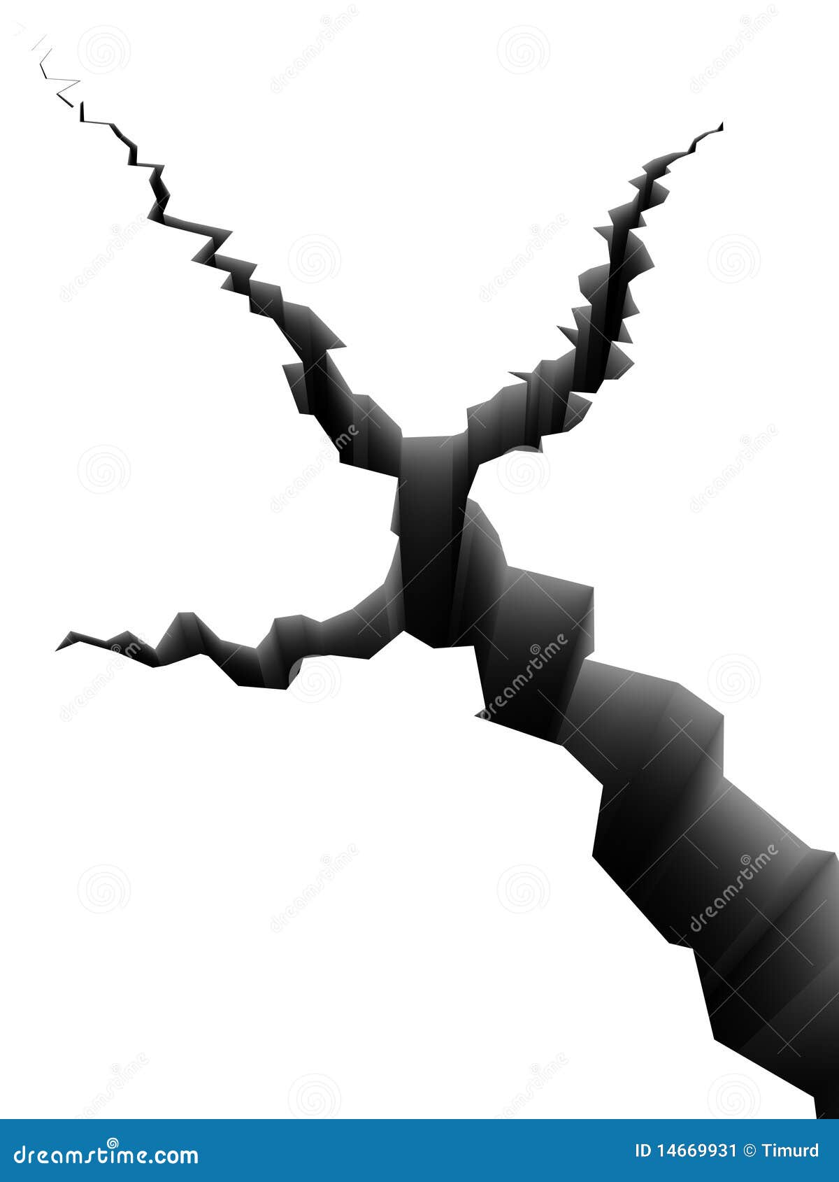 Fissure, fissure illustration stock. Illustration du criqué - 14669931