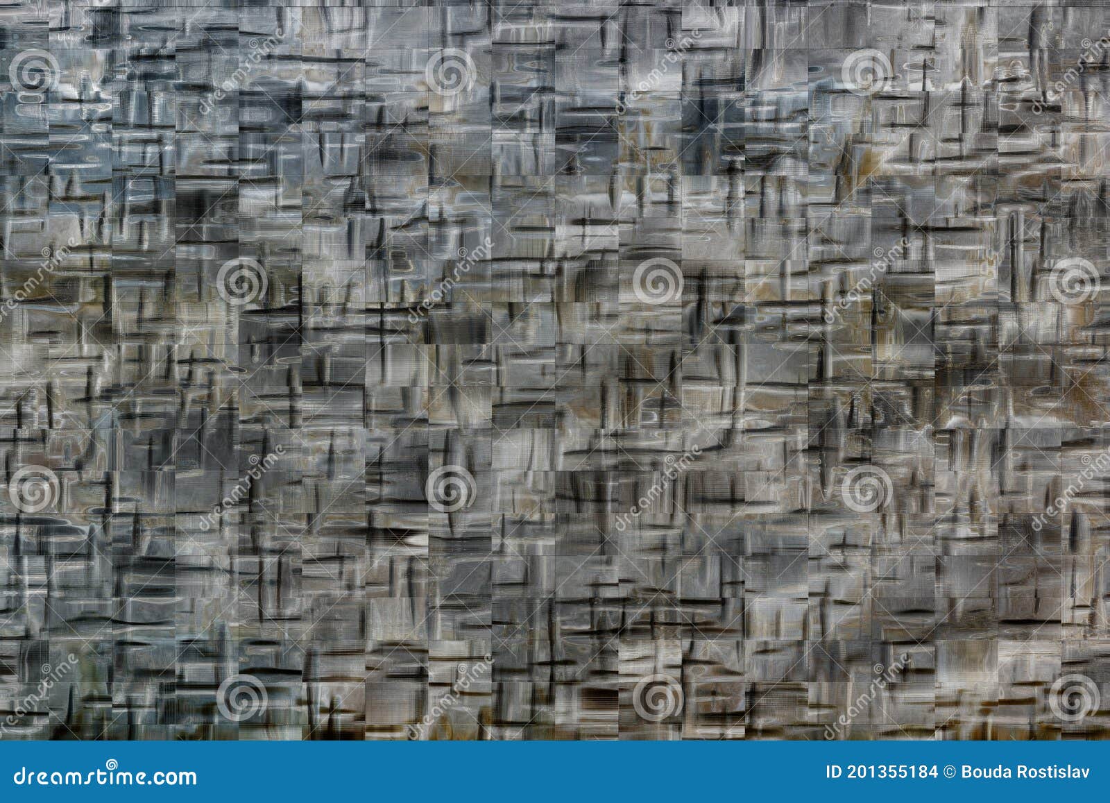 Fissures Cracked Blocks Concrete Grey Wall Stock Photo - Image of ...