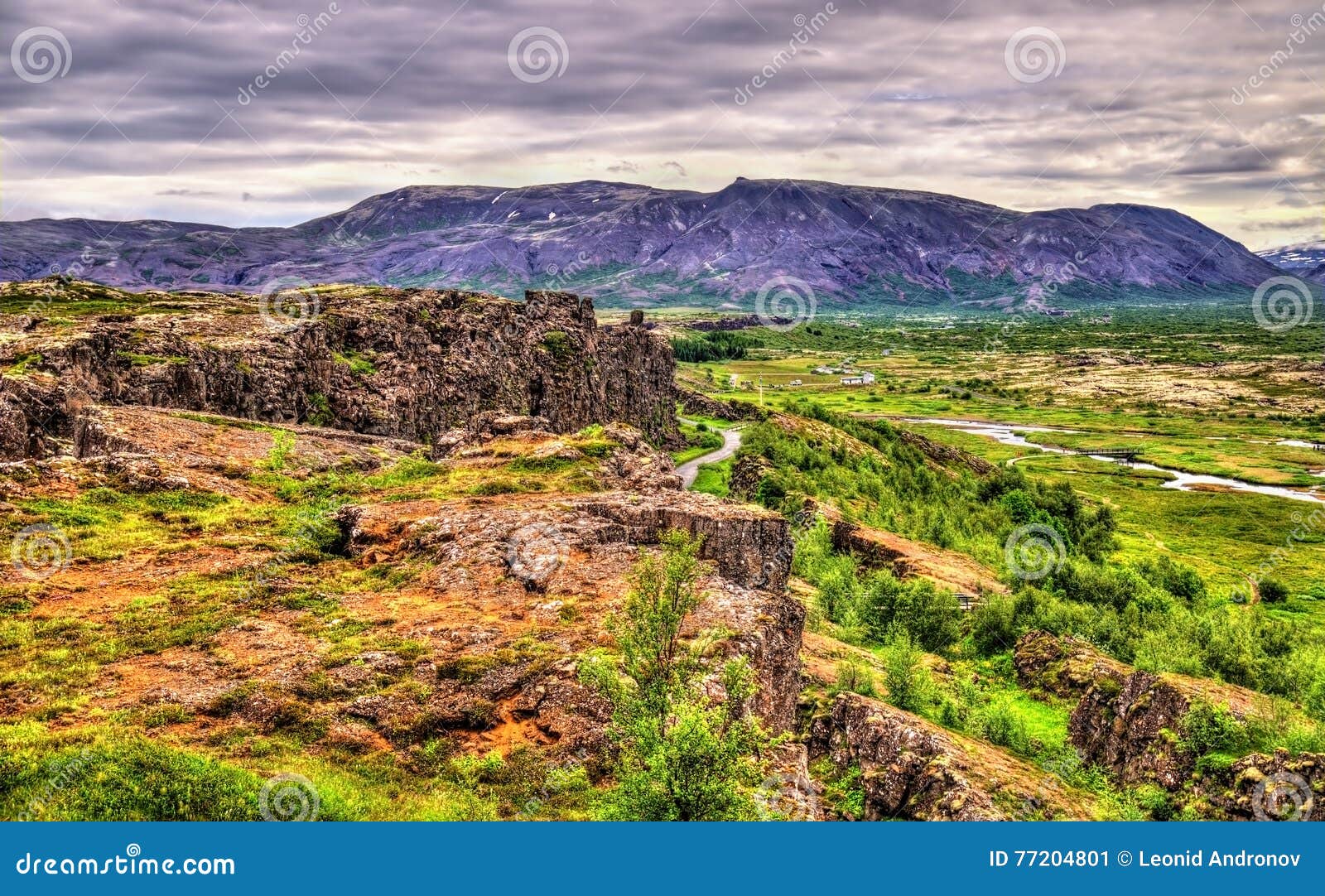 Fissures of the Mid-Atlantic Ridge in the Thingvellir National Park ...