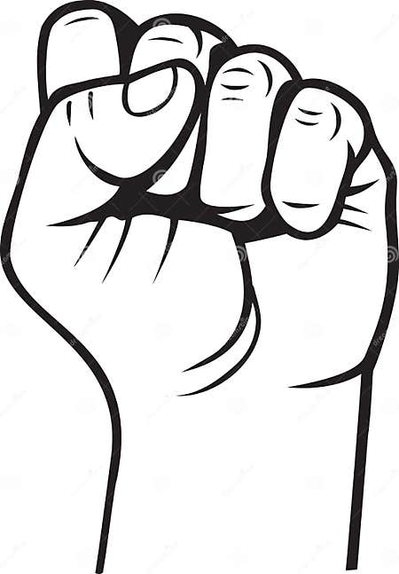 Fist Hand Gesture, Clip Art Illustration Stock Vector - Illustration of ...