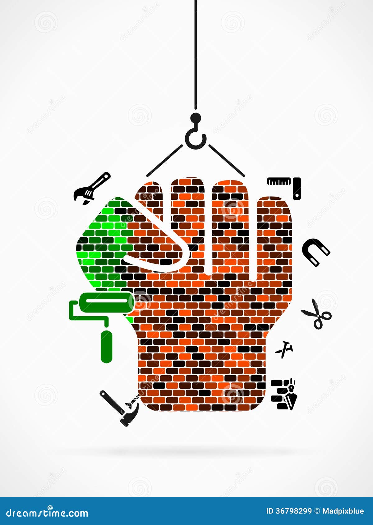 Fist stock vector. Illustration of concept, design, business - 36798299