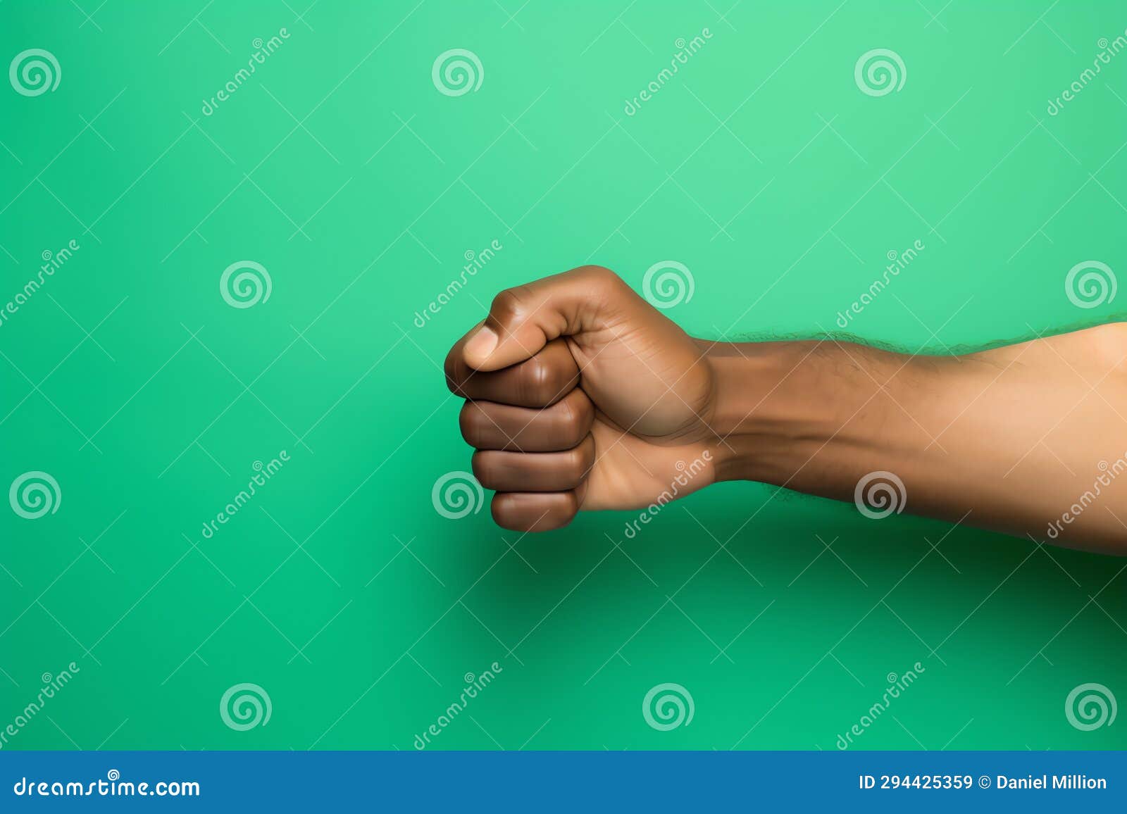 Fist Bump Hand Gesture on Green Background Stock Illustration ...