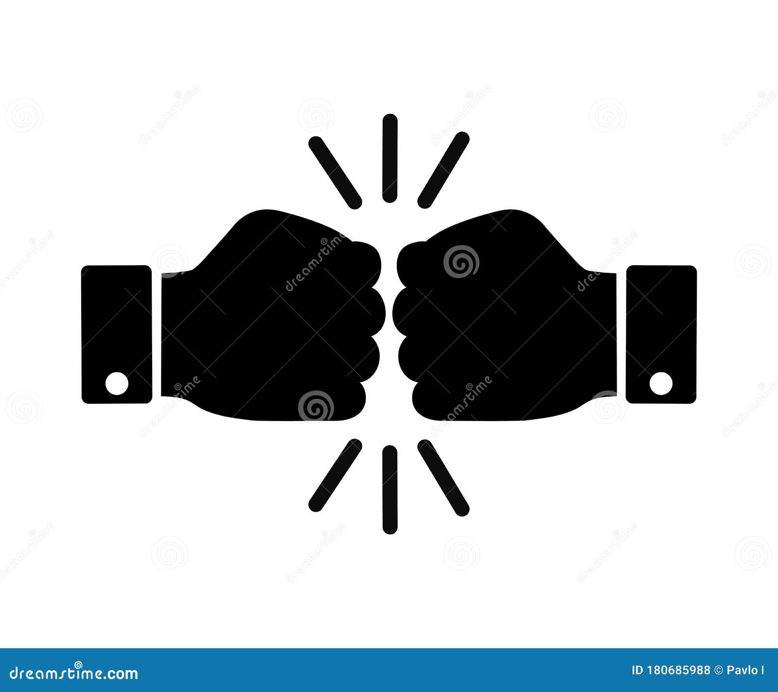 Fist bump icon - vector stock illustration. Illustration of emblem ...