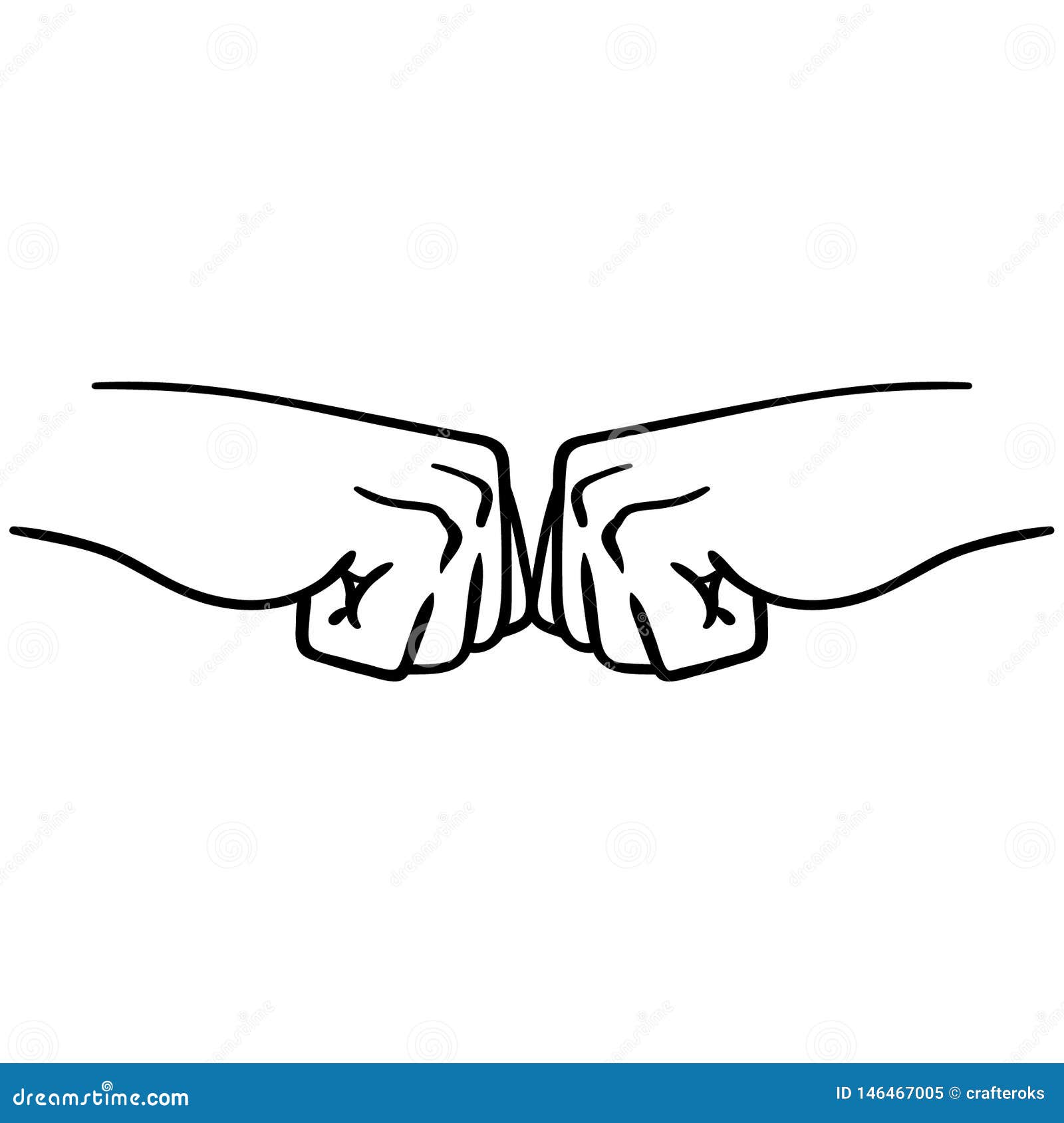 Fist Bump Vector Eps Hand Drawn, Vector, Eps, Logo, Icon, Crafteroks ...