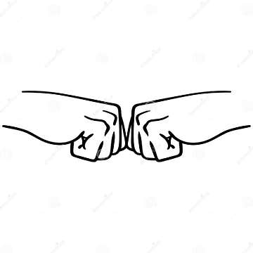 Fist Bump Vector Eps Hand Drawn, Vector, Eps, Logo, Icon, Crafteroks ...
