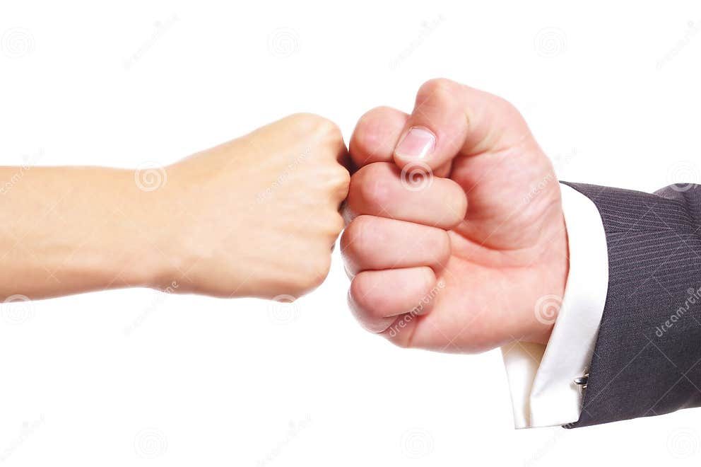 Fist clash stock image. Image of fine, approve, isolated - 7251991