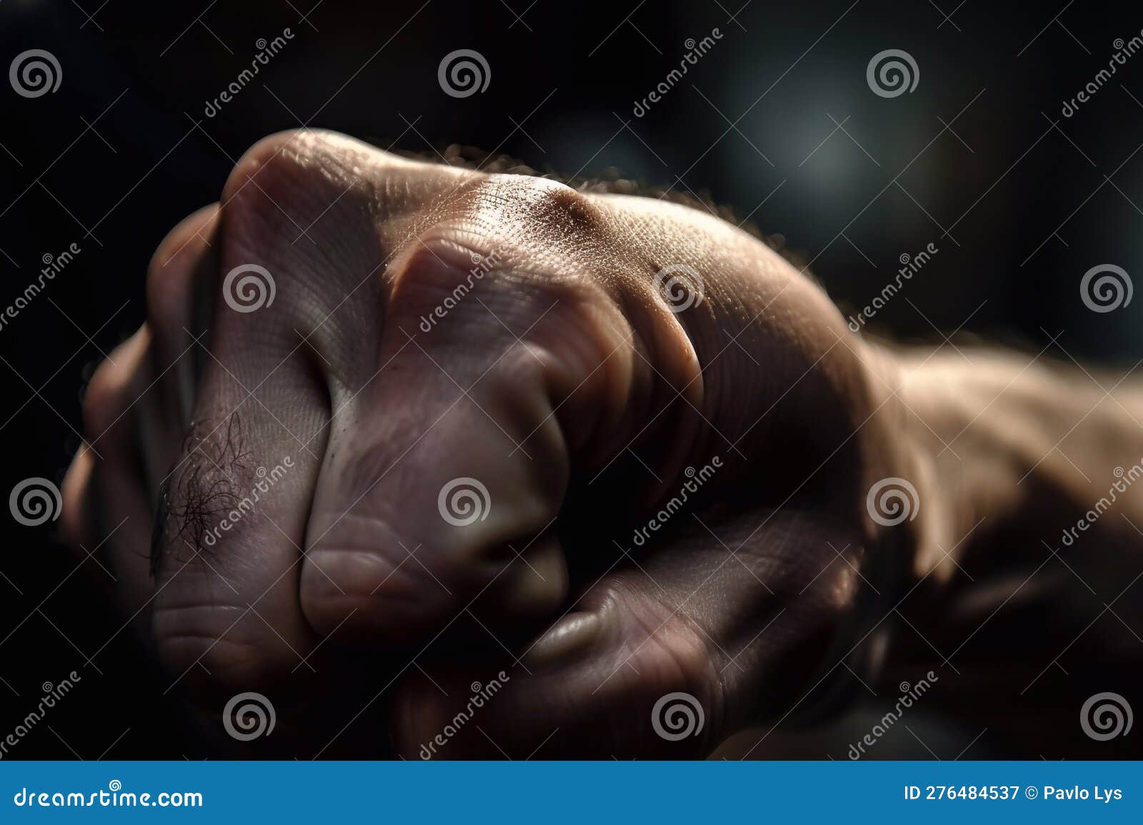 Man Aggressor With Fist Abusing And Insulting Weak Vector Illustration ...