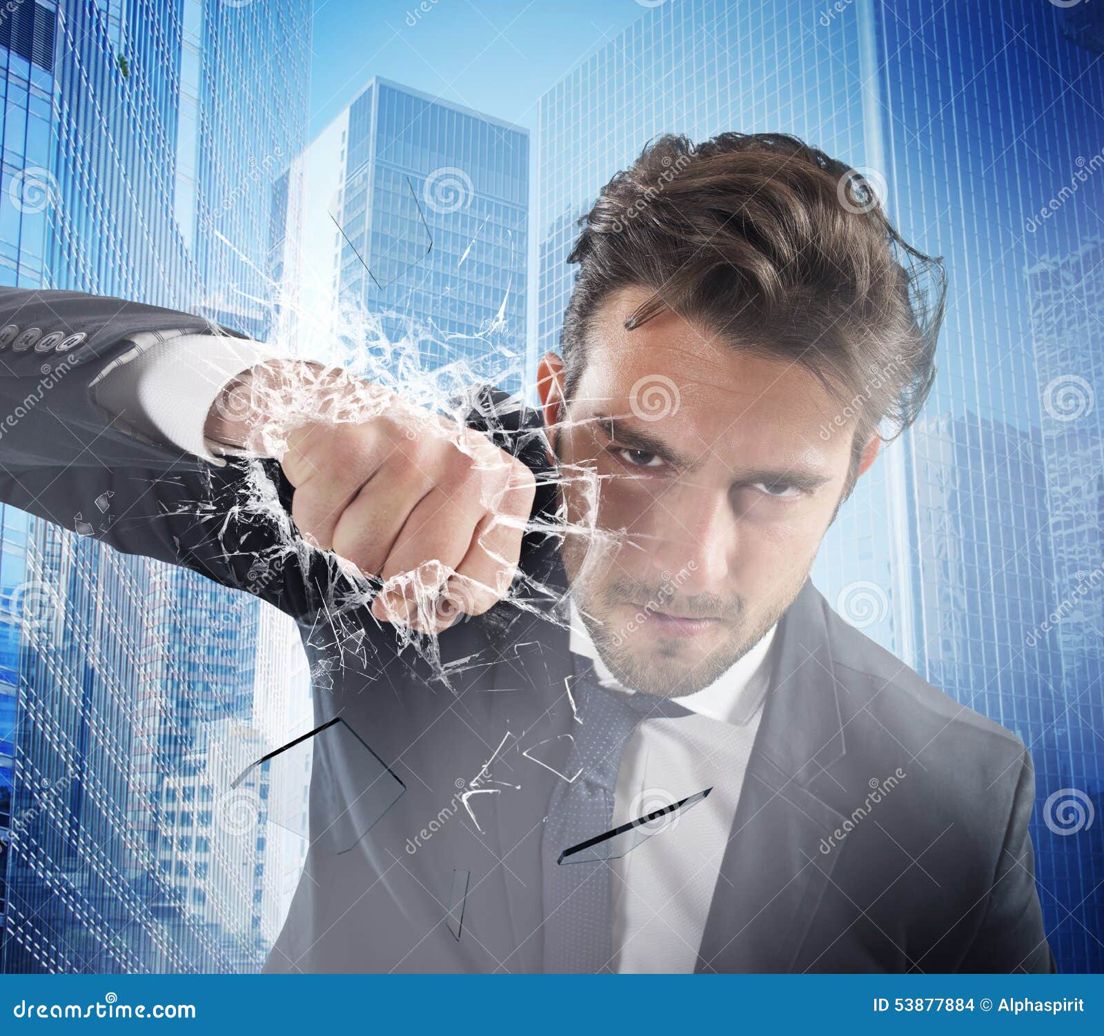 Fist of Determinated Businessman Stock Photo - Image of manager ...