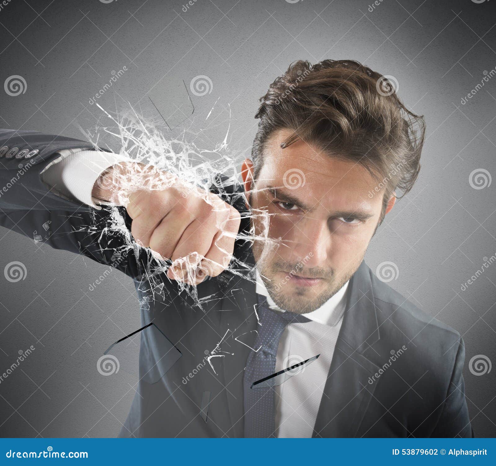 Fist of Determinated Businessman Stock Photo - Image of force ...