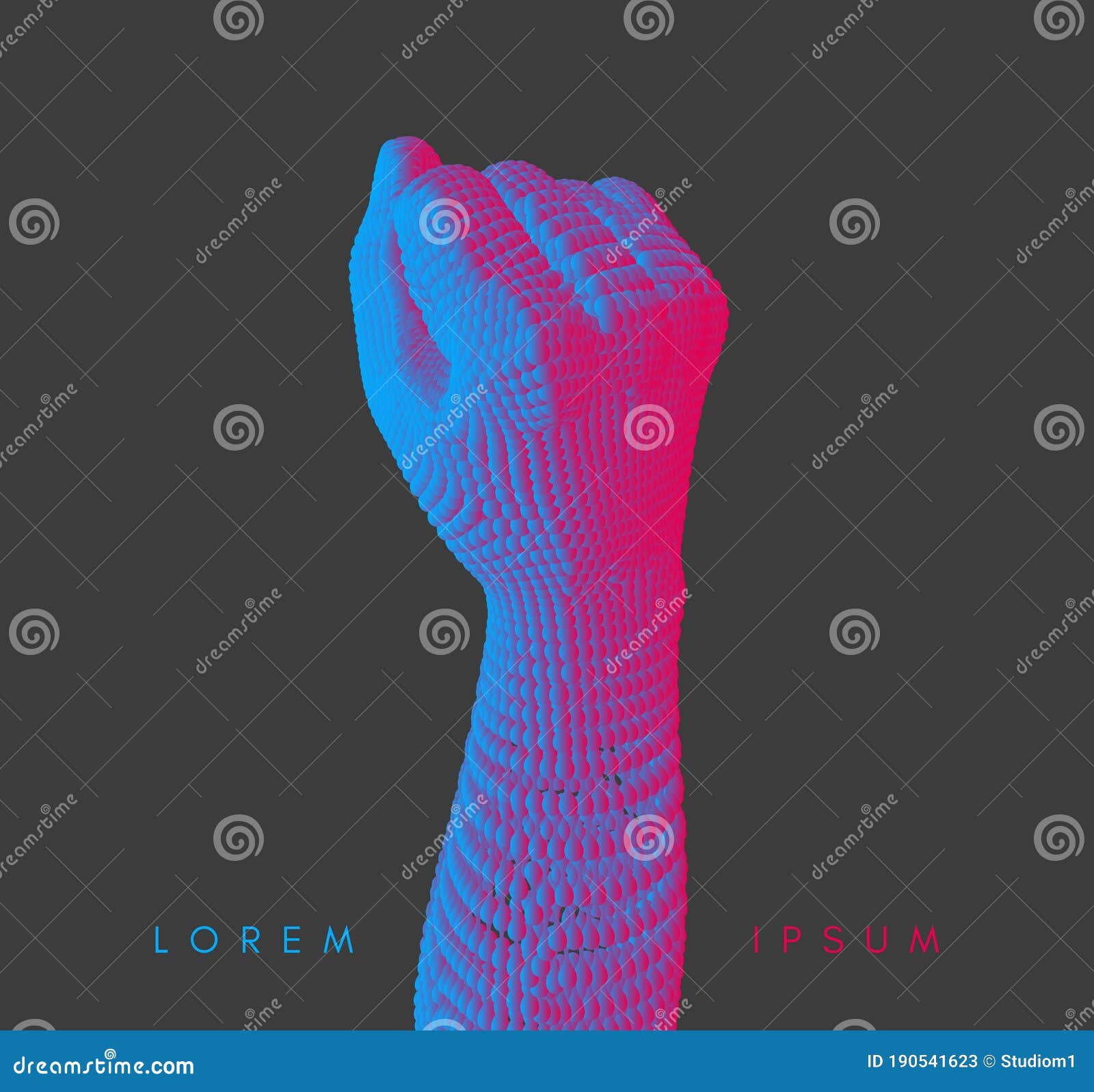 Fist. Fighting and Freedom Concept. Human Arm. Connection Structure ...