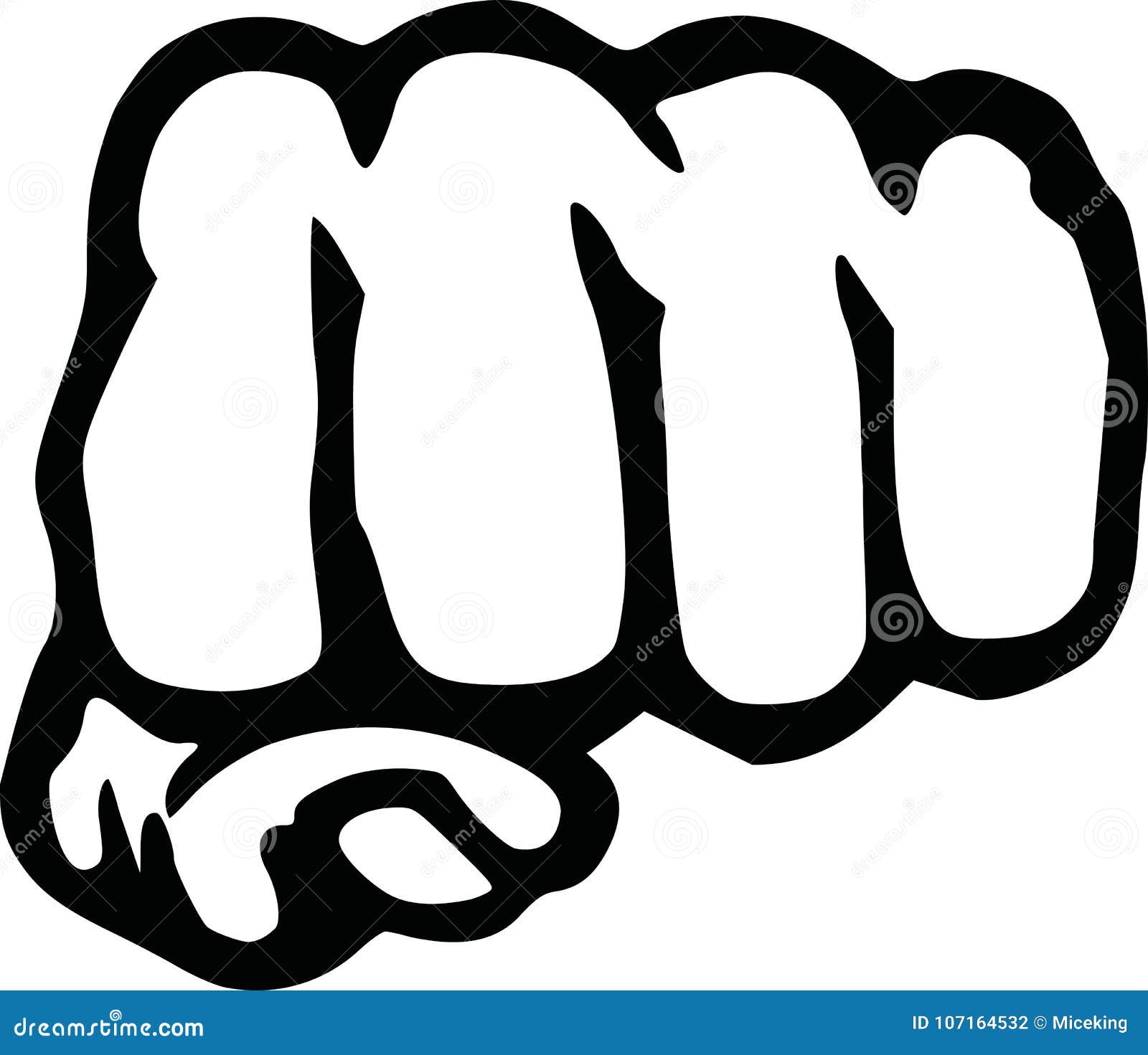 Fist hand vector stock vector. Illustration of human - 107164532