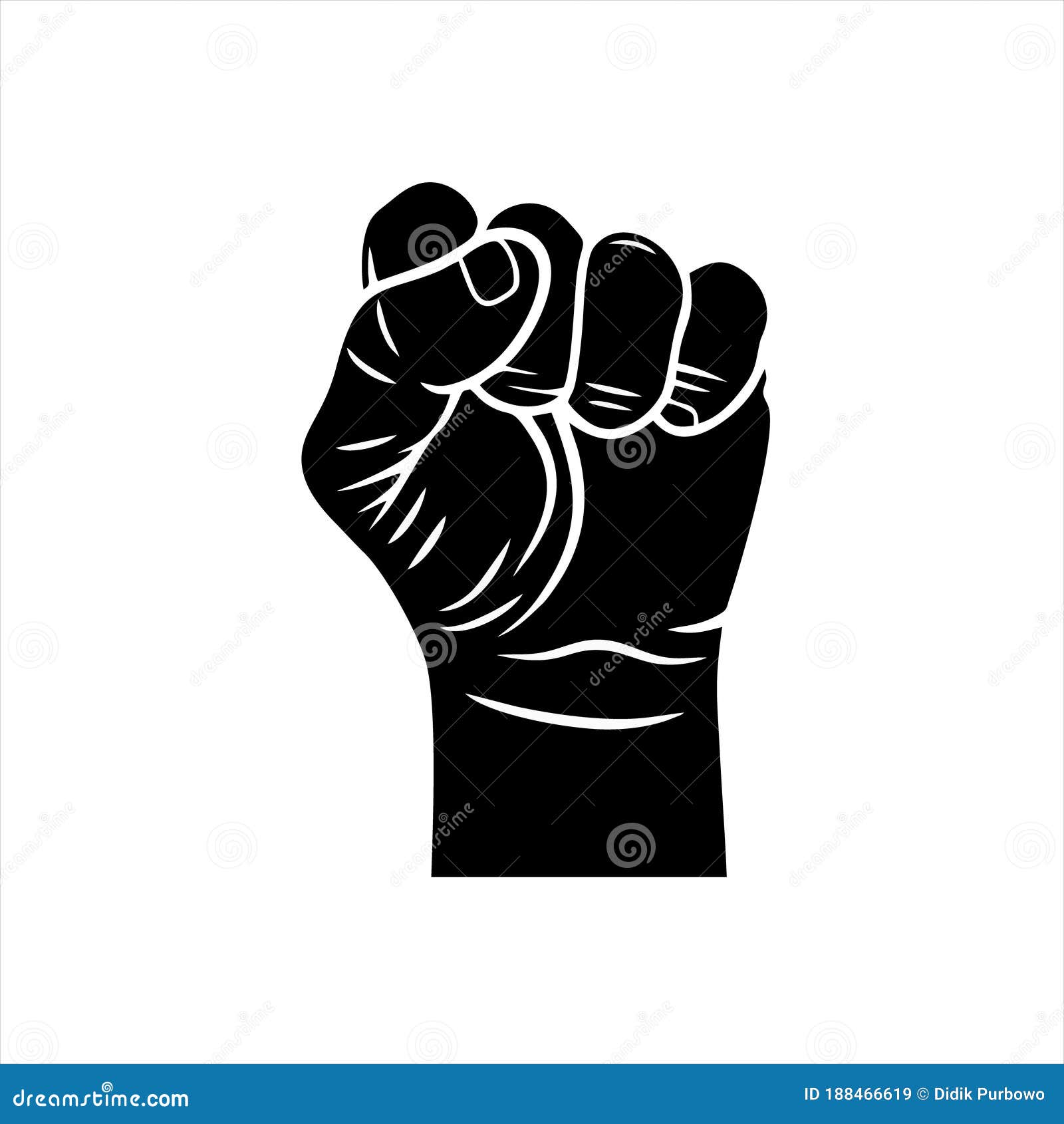 Fist Icon Isolated on White Background. Fist Icon in Trendy Design ...