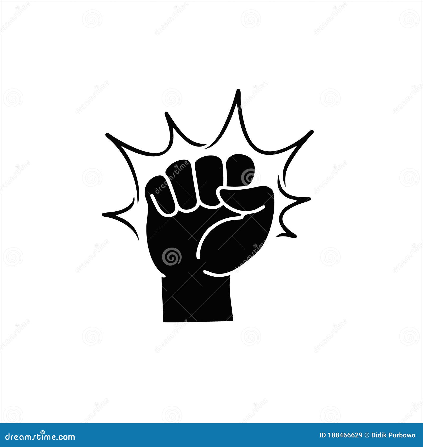 Fist Icon Isolated on White Background. Fist Icon in Trendy Design ...