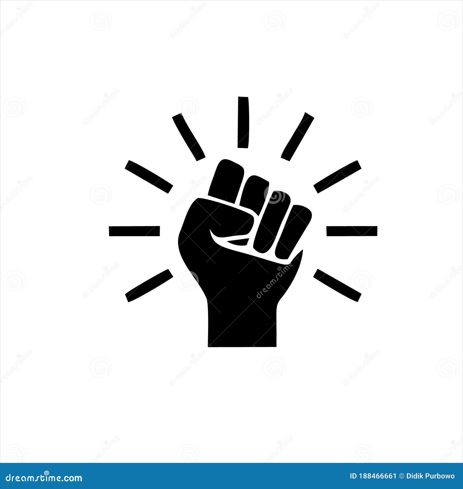 Fist Icon Isolated on White Background. Fist Icon in Trendy Design ...
