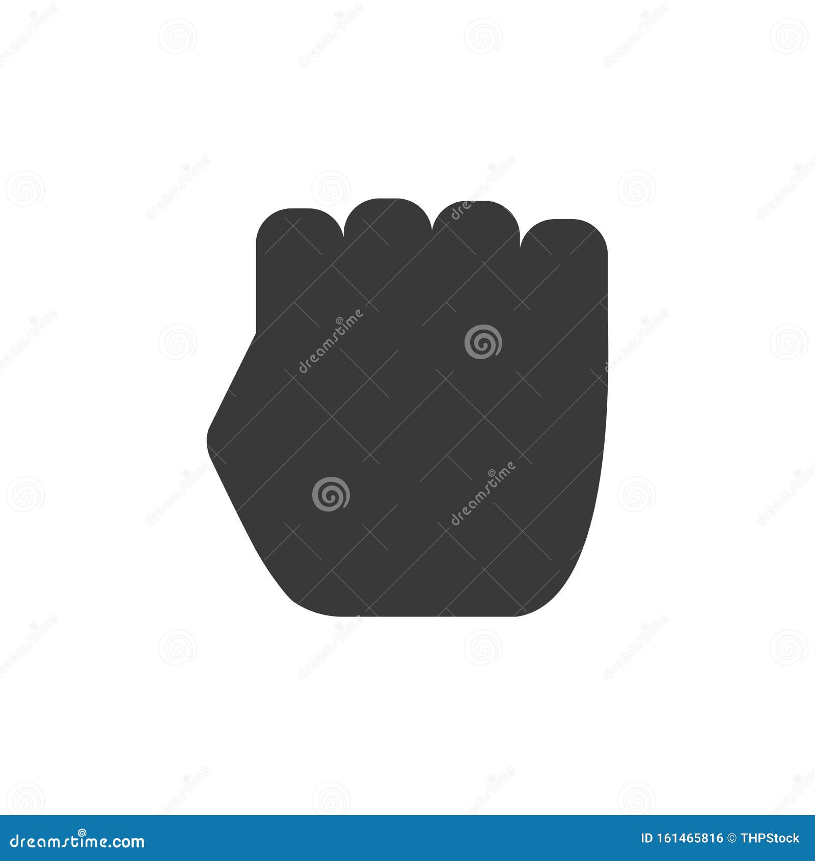 Fist Icon Vector stock vector. Illustration of demonstration - 161465816