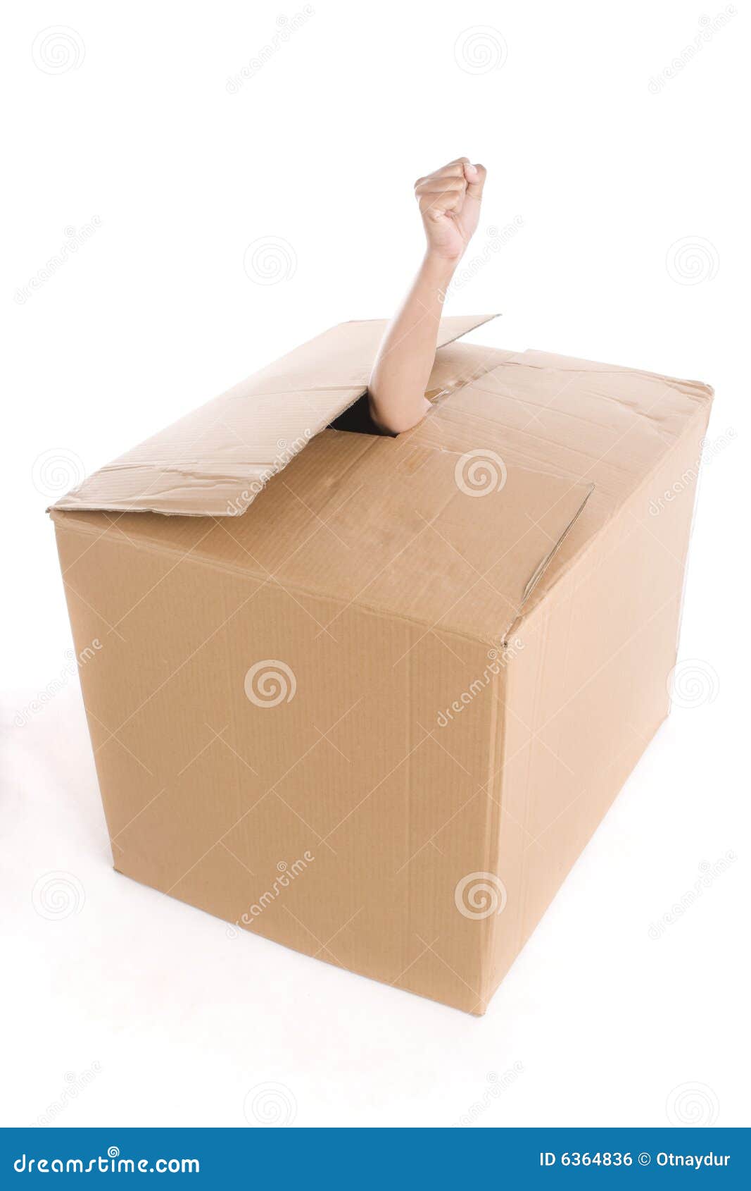 Fist from inside box stock photo. Image of white, fist - 6364836