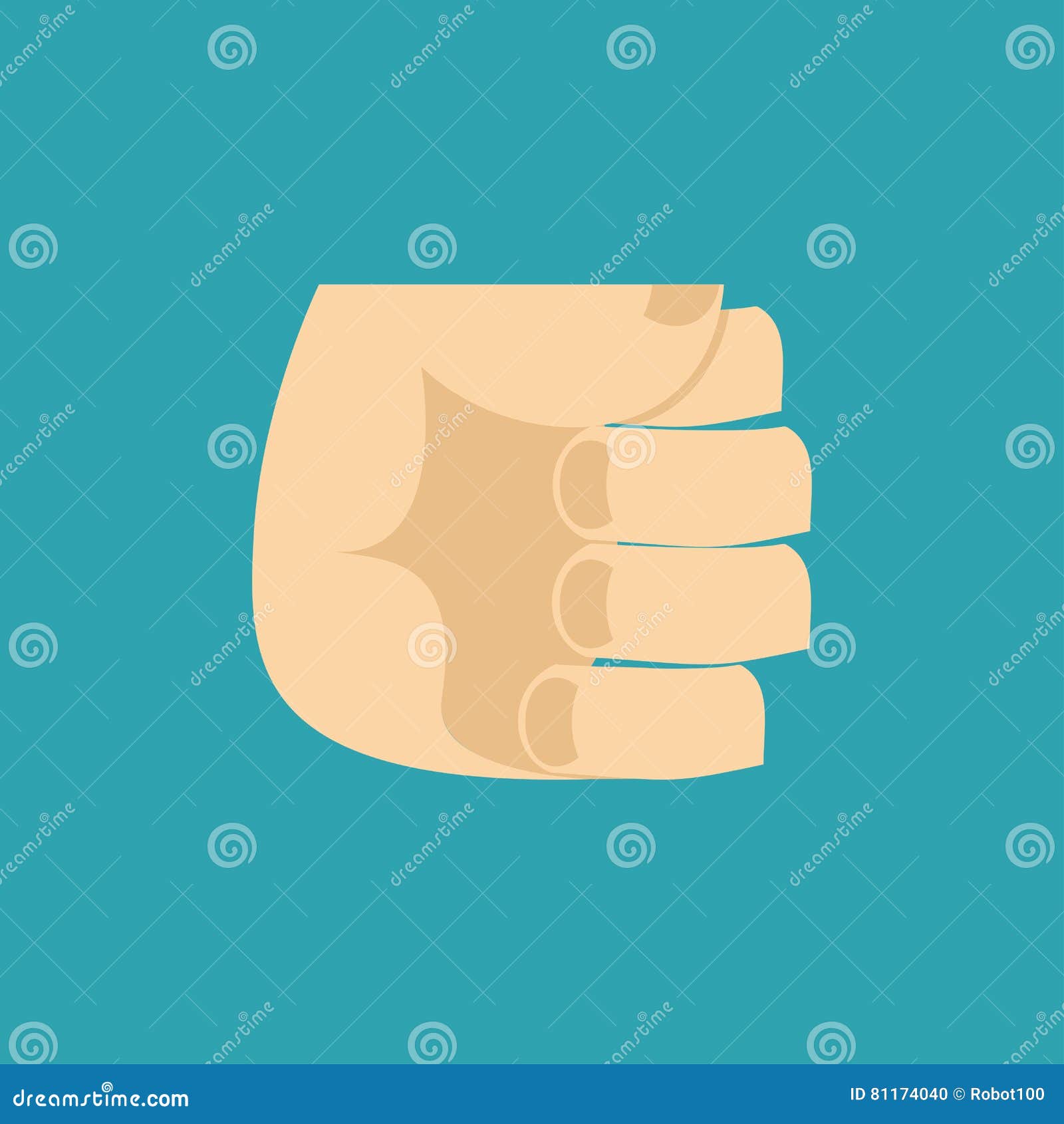 Fist With Blue Lightning Illustration Cartoon Vector | CartoonDealer ...