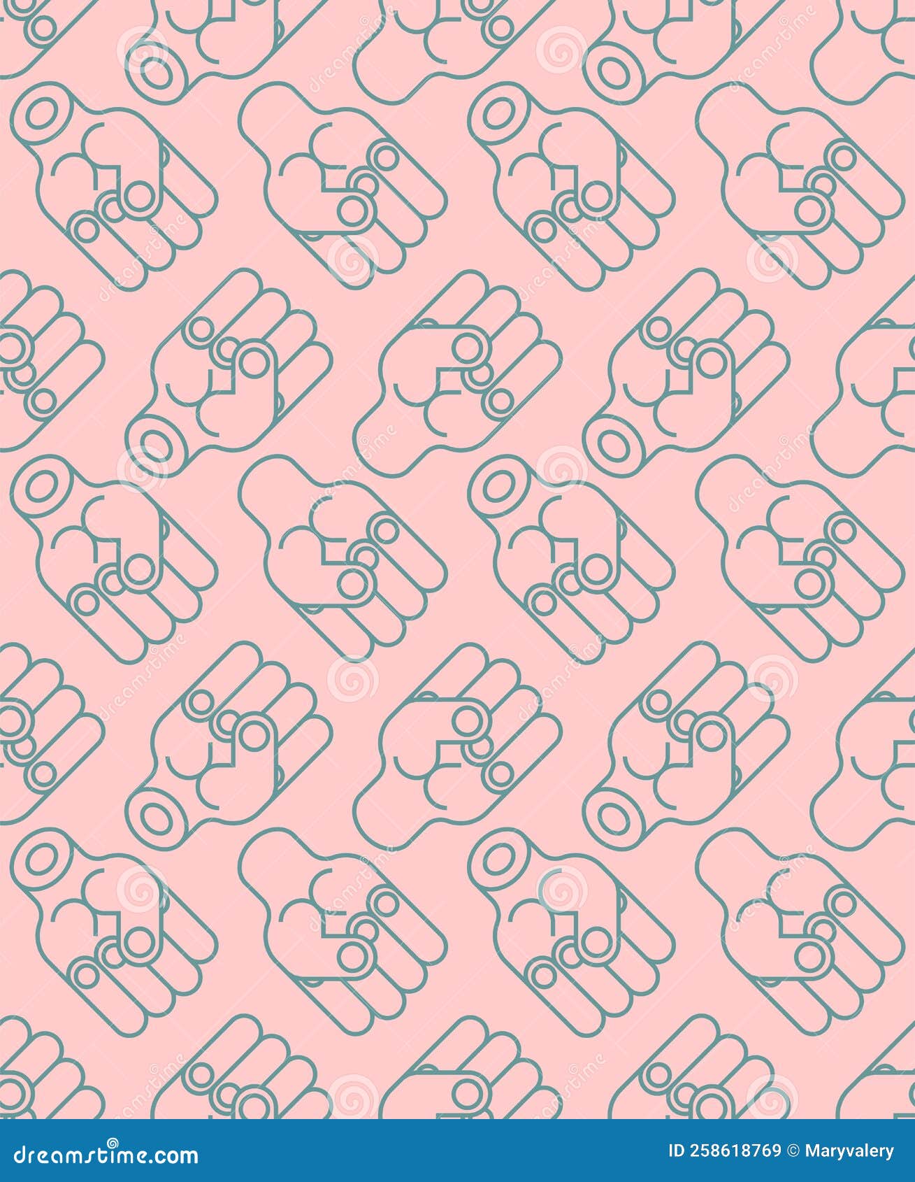 Fist Pattern Seamless . Fists Background Stock Vector - Illustration of ...