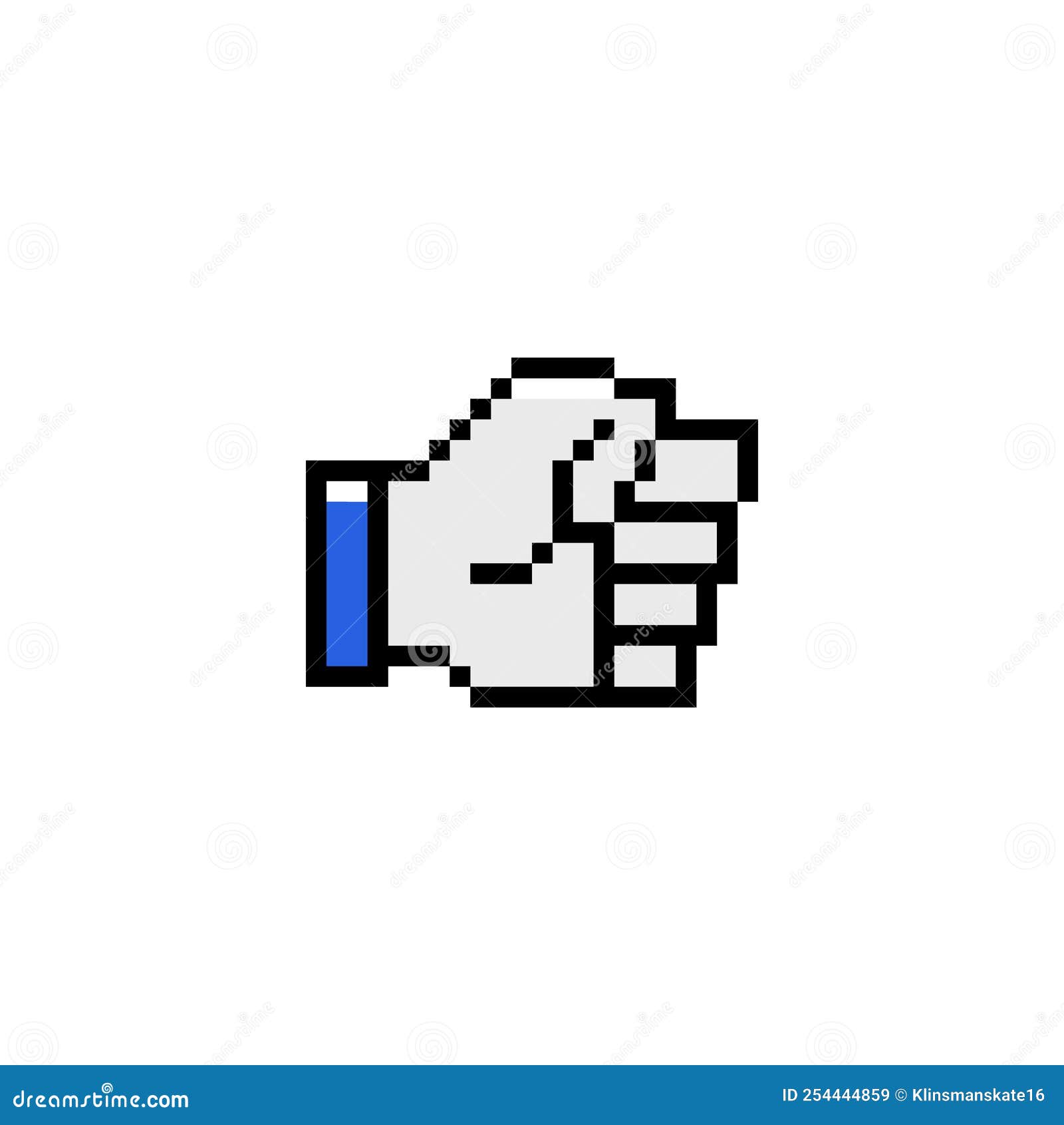 Fist Pixel Icon Vector Design Stock Vector - Illustration of hand, logo ...