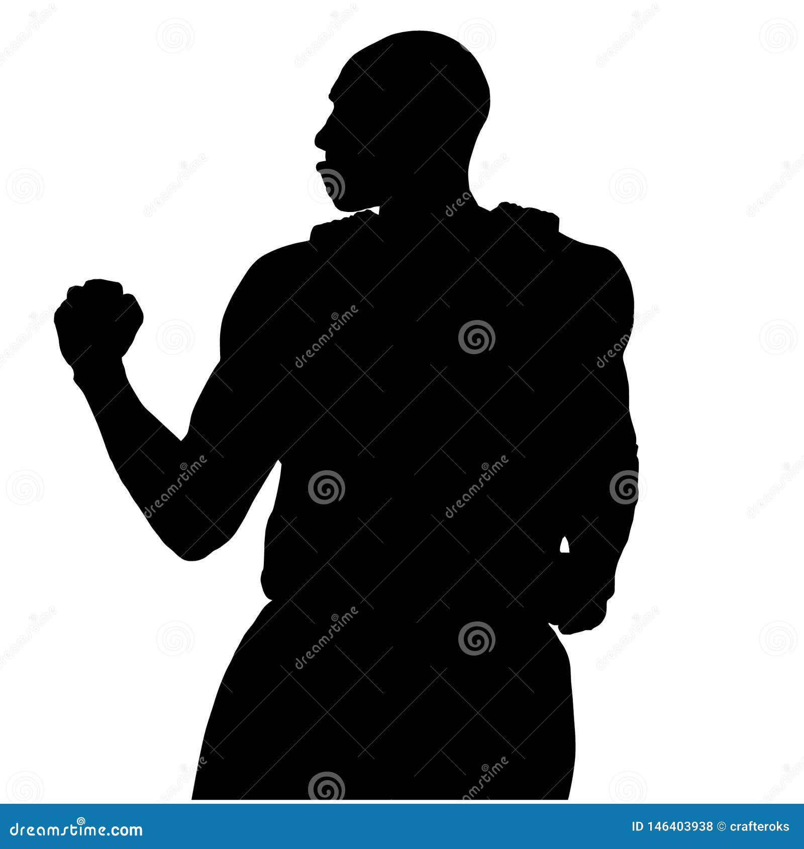 Fist Pump Success Victory Sign Royalty-Free Cartoon | CartoonDealer.com ...