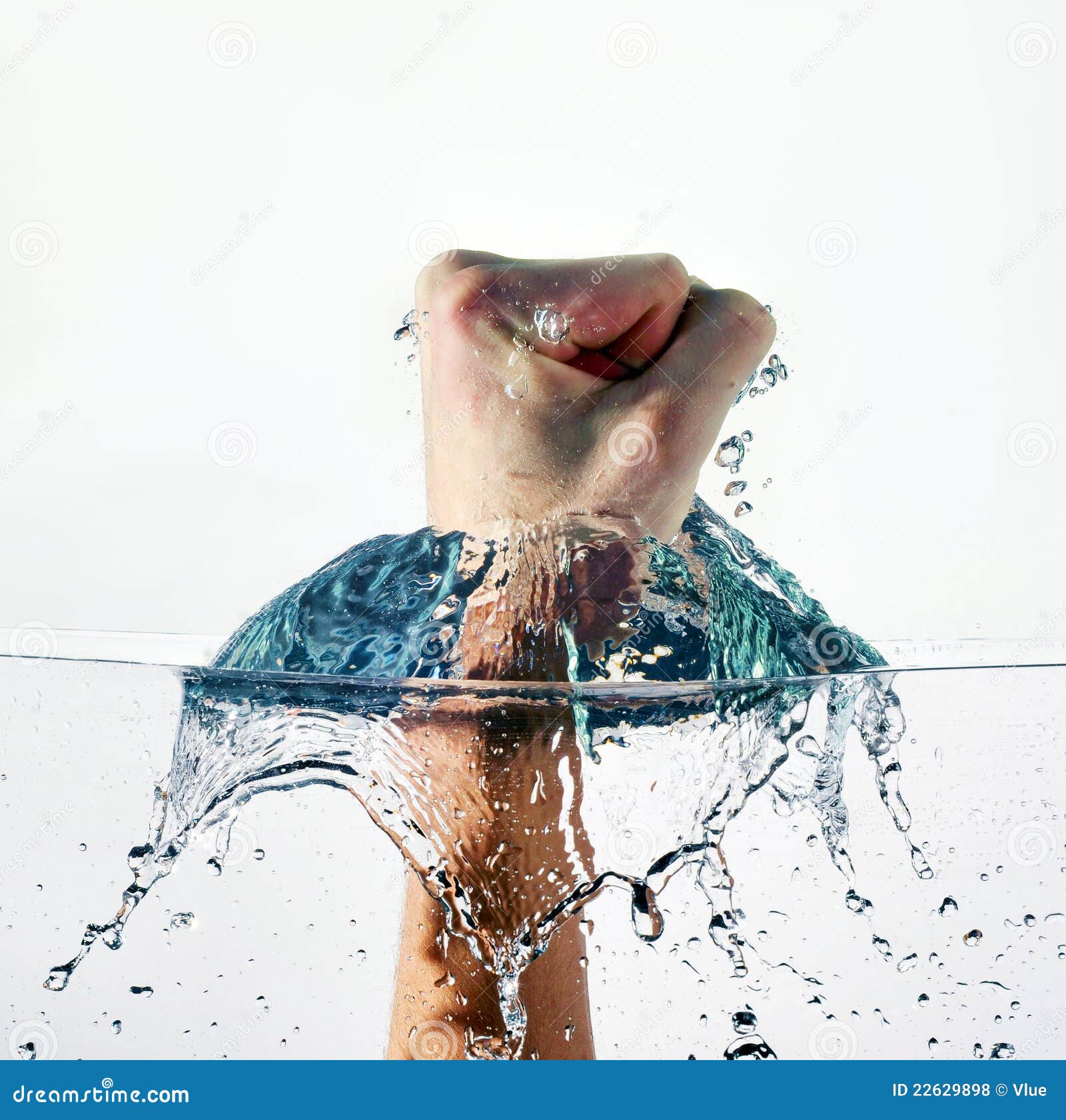 Fist Punching Through Brick Wall Royalty-Free Stock Photography ...