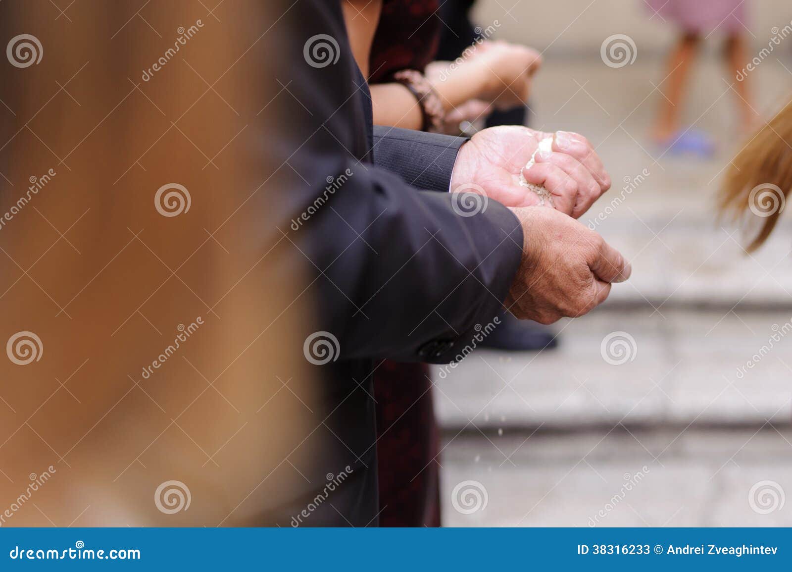 Fist with Rice stock image. Image of holding, hand, people - 38316233