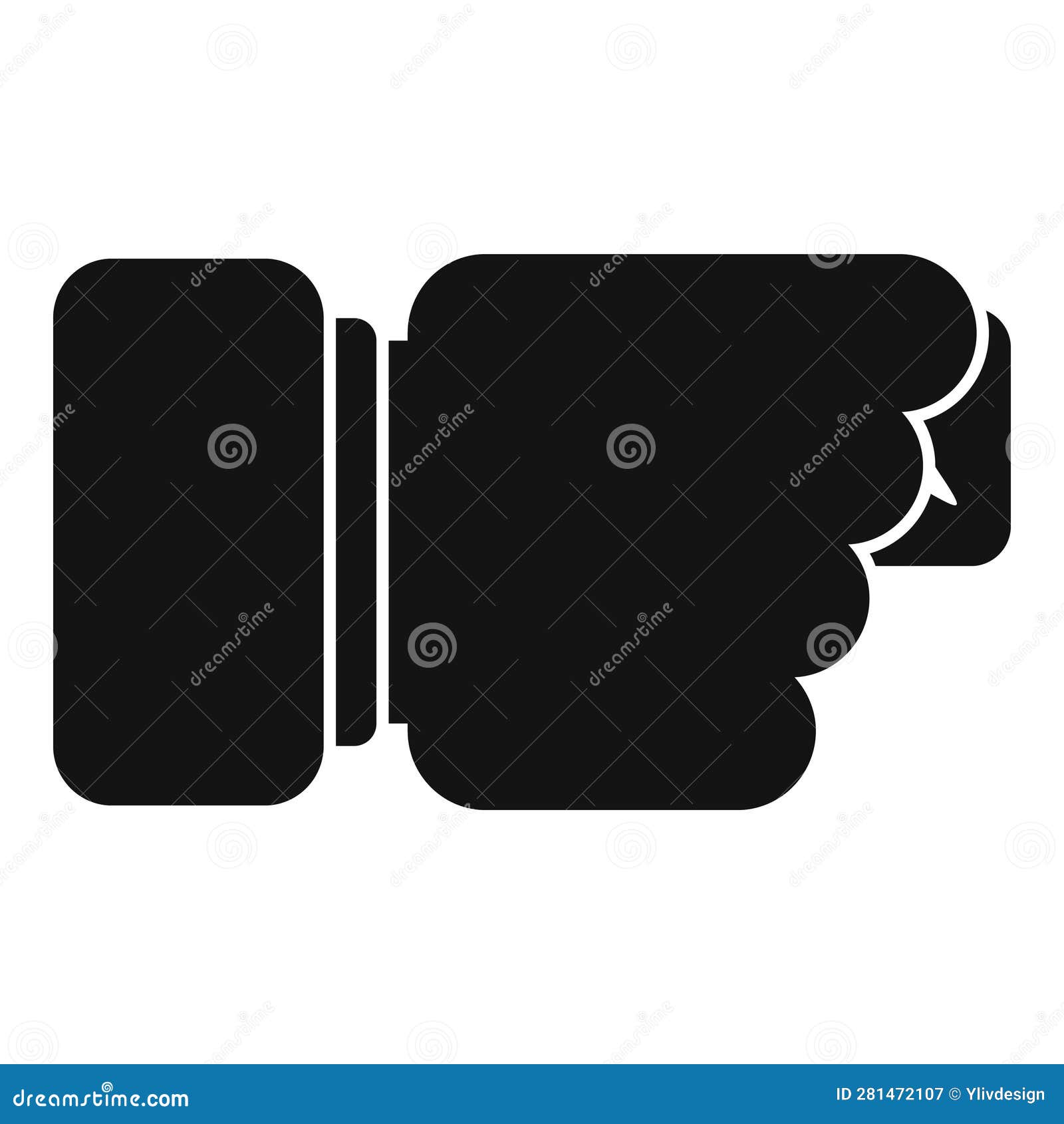 Fist Sign Icon Simple Vector. Arm Pose Stock Vector - Illustration of ...