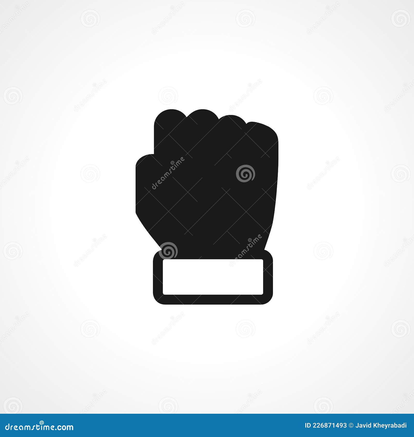 Fist Simple Isolated Web Icon Stock Illustration - Illustration of ...
