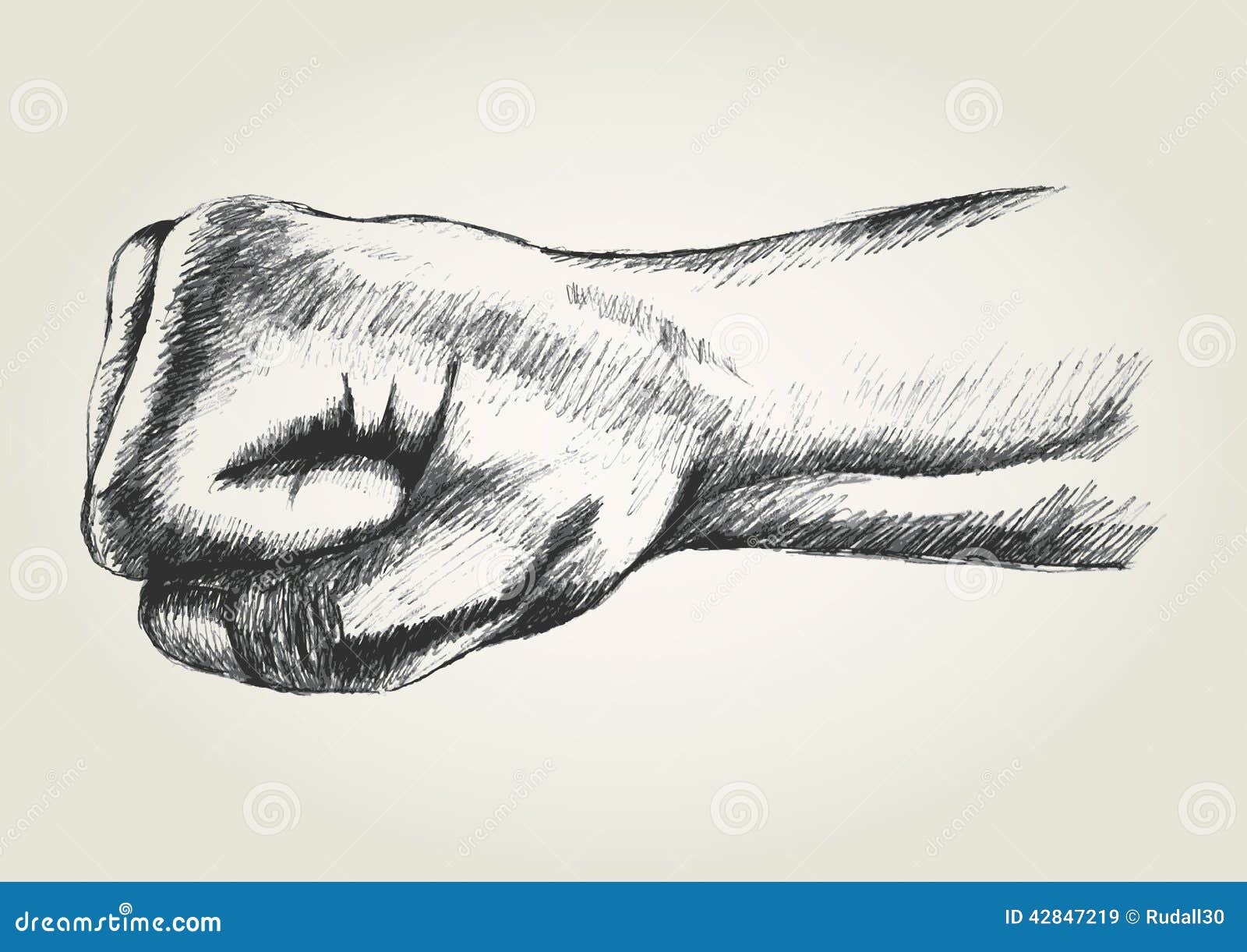 Fist stock vector. Illustration of karate, aggression - 42847219