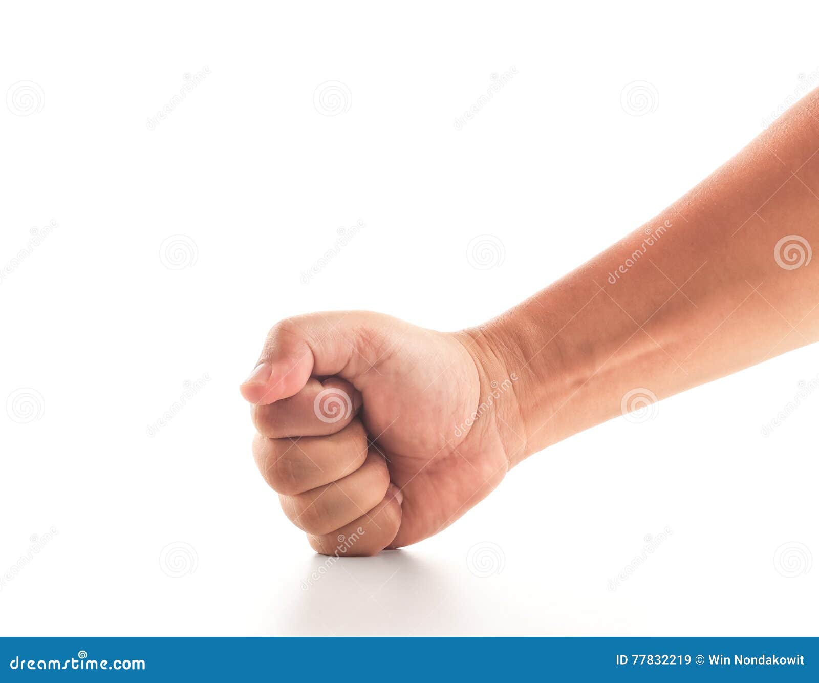 Fist smashing on white stock image. Image of violence - 77832219
