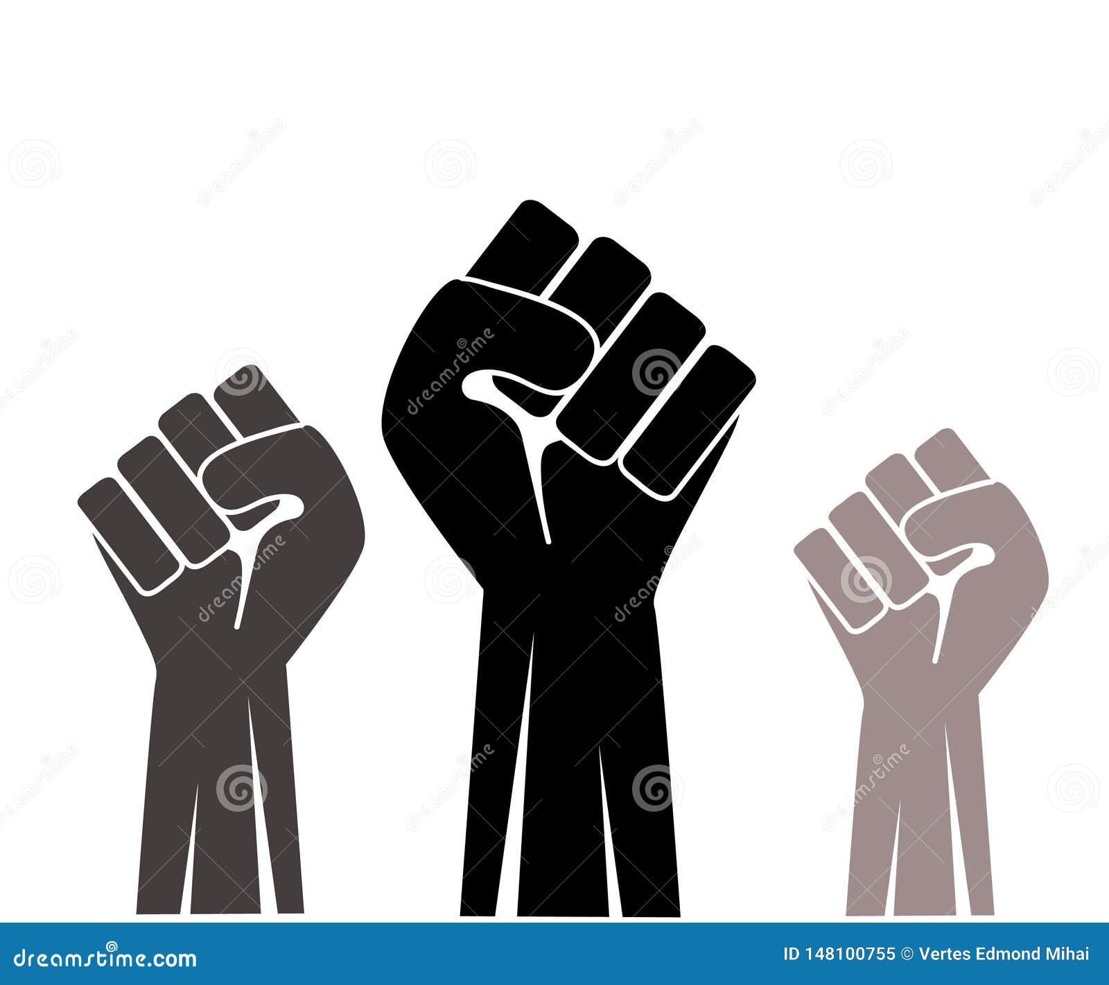 Fist up icon vector stock vector. Illustration of raised - 148100755