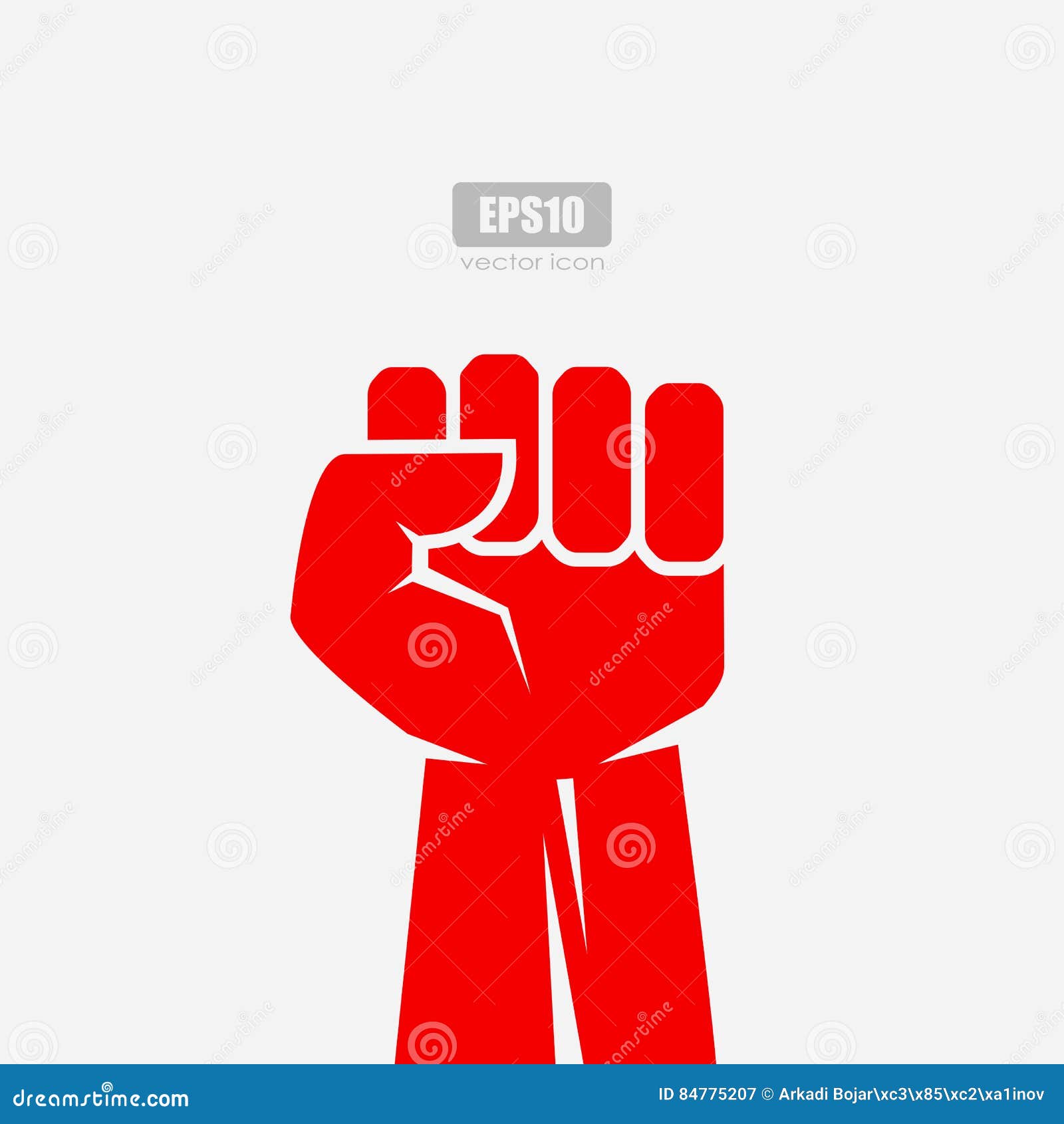 Fist Vector Icon, Revolution Concept Stock Vector - Illustration of ...