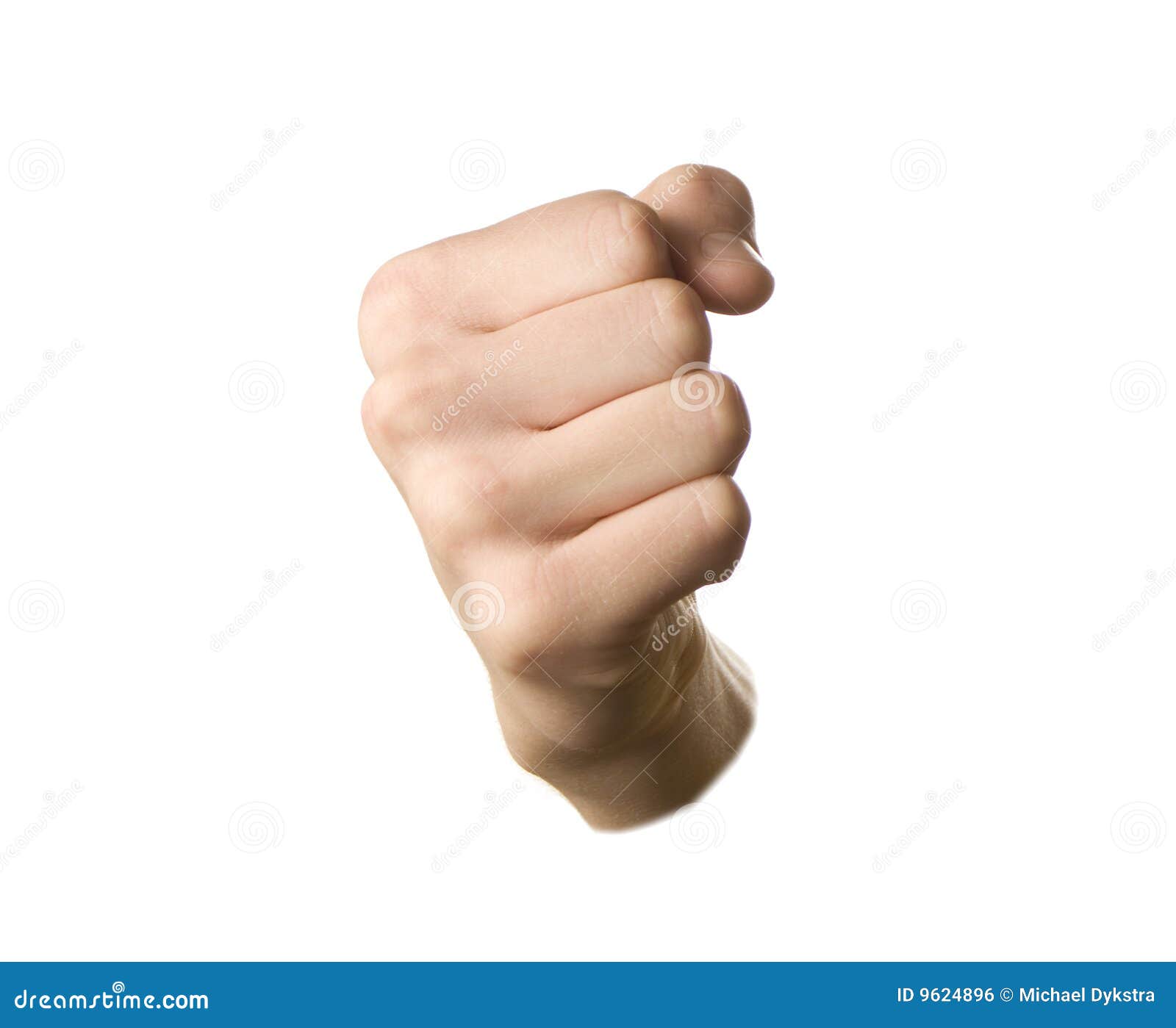 Fist on White Background stock photo. Image of finger - 9624896