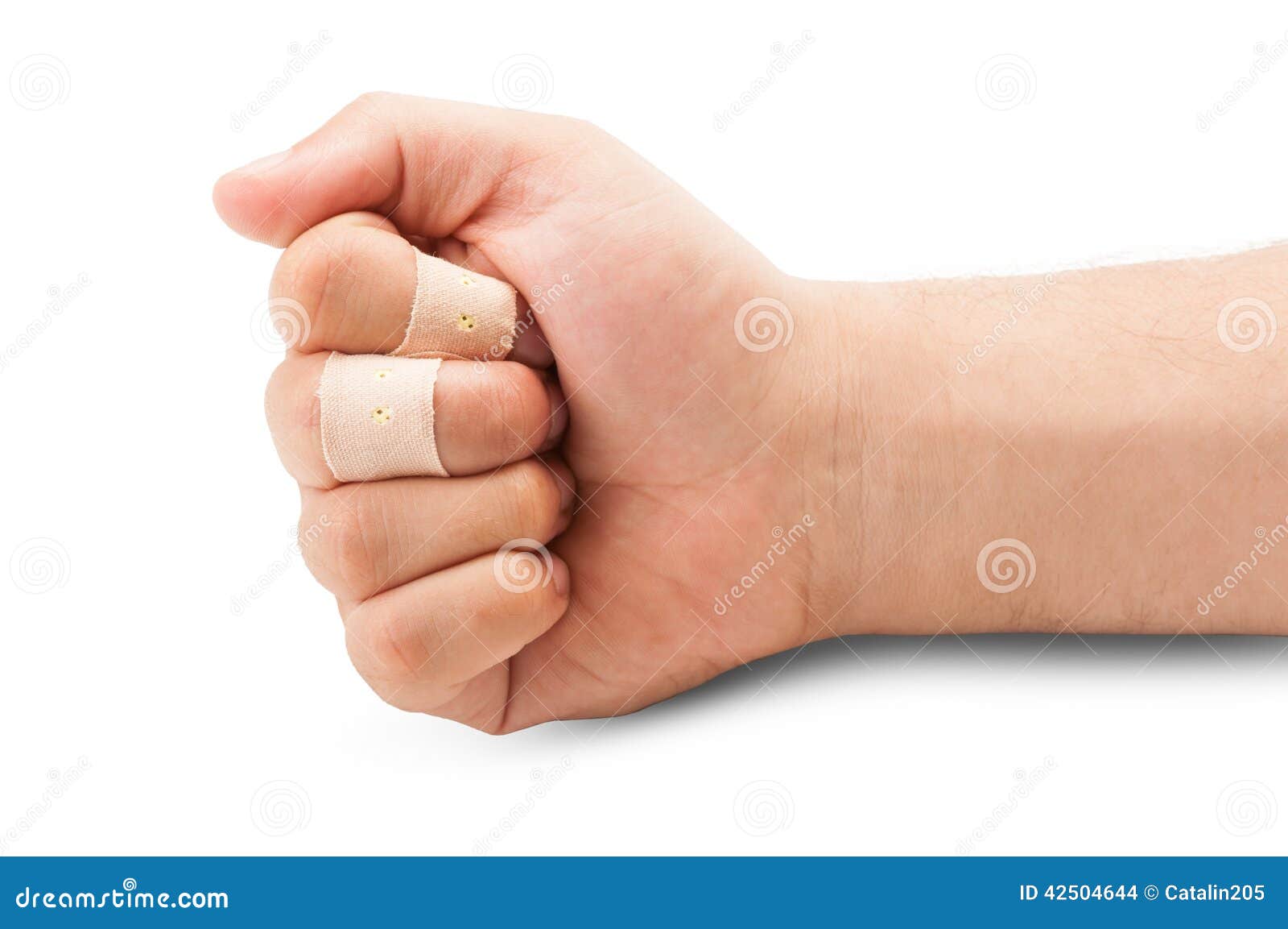 Fist with wounded fingers stock photo. Image of copy - 42504644
