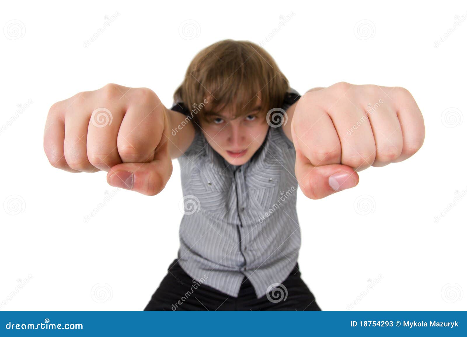 Fists up stock image. Image of boss, fight, expression - 18754293