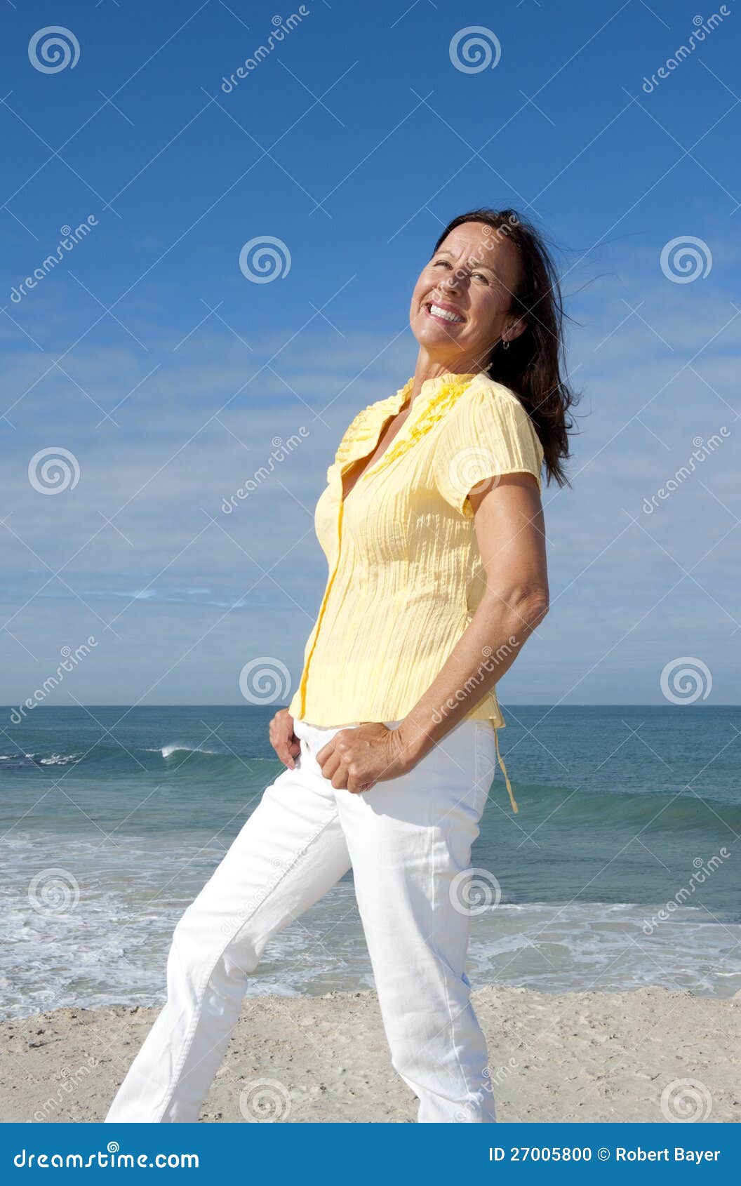 Fit Active Retirement Woman Outdoor Stock Photo - Image of outdoor ...