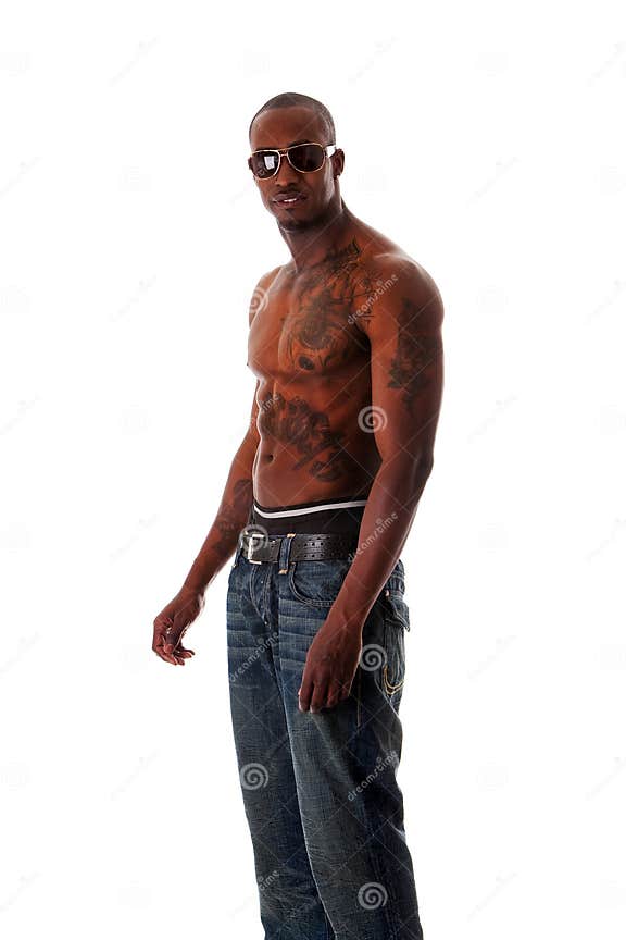 Fit African man stock photo. Image of muscular, male, macho - 9300204