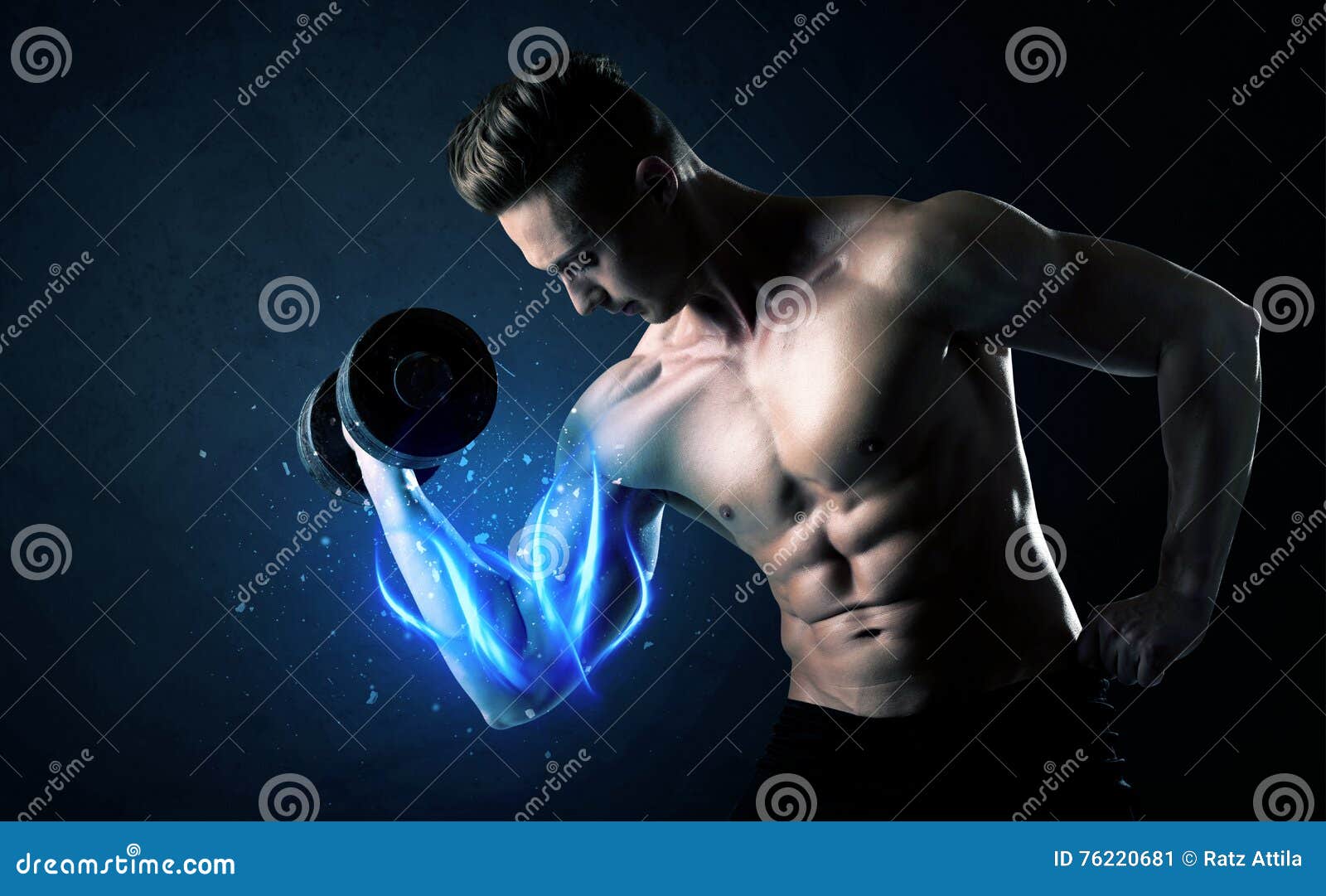 Blue Muscle Car Royalty-Free Stock Photography | CartoonDealer.com ...