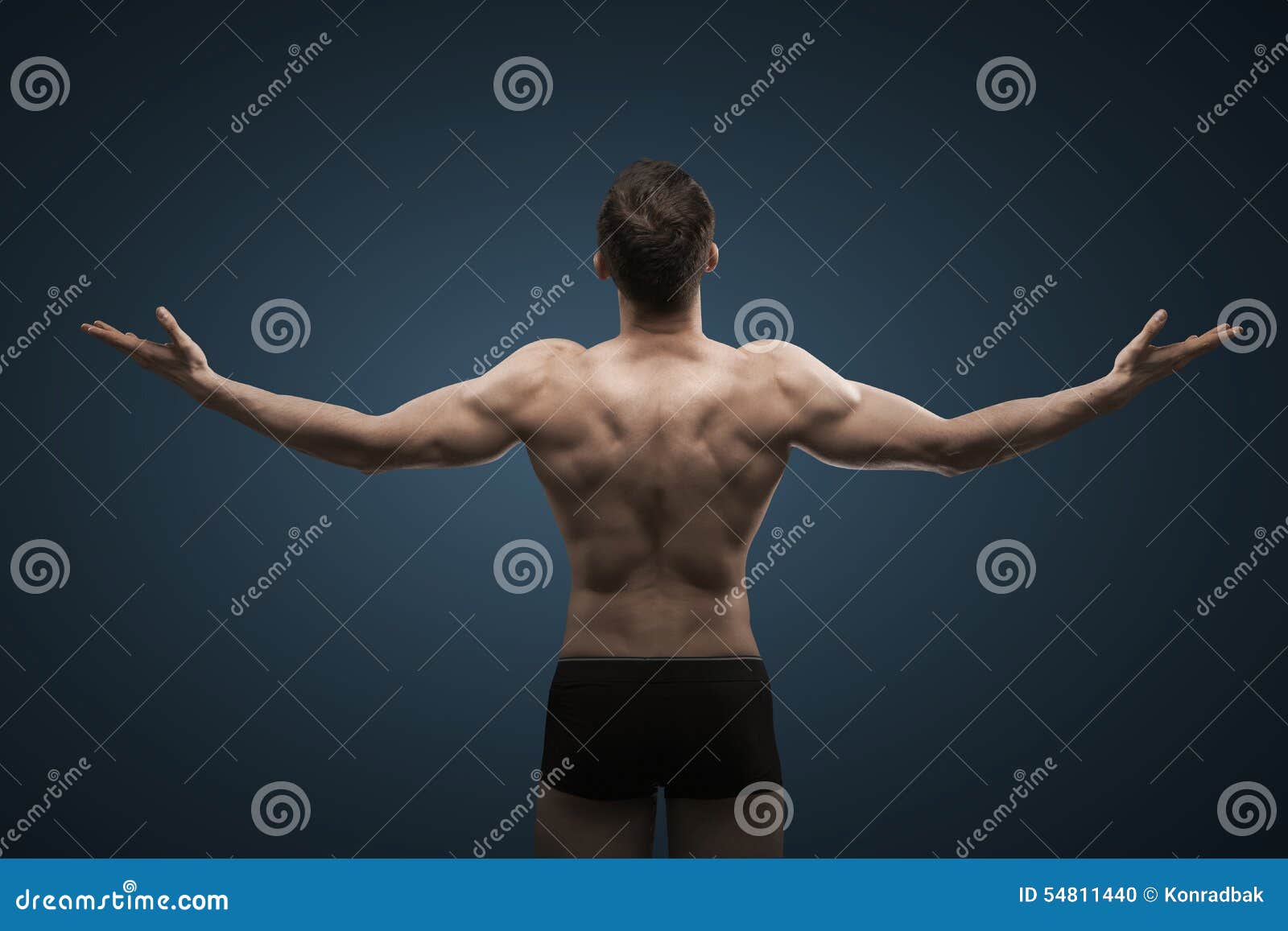 Fit Guy Making His Huge Muscles Stock Photo - Image of athlete ...