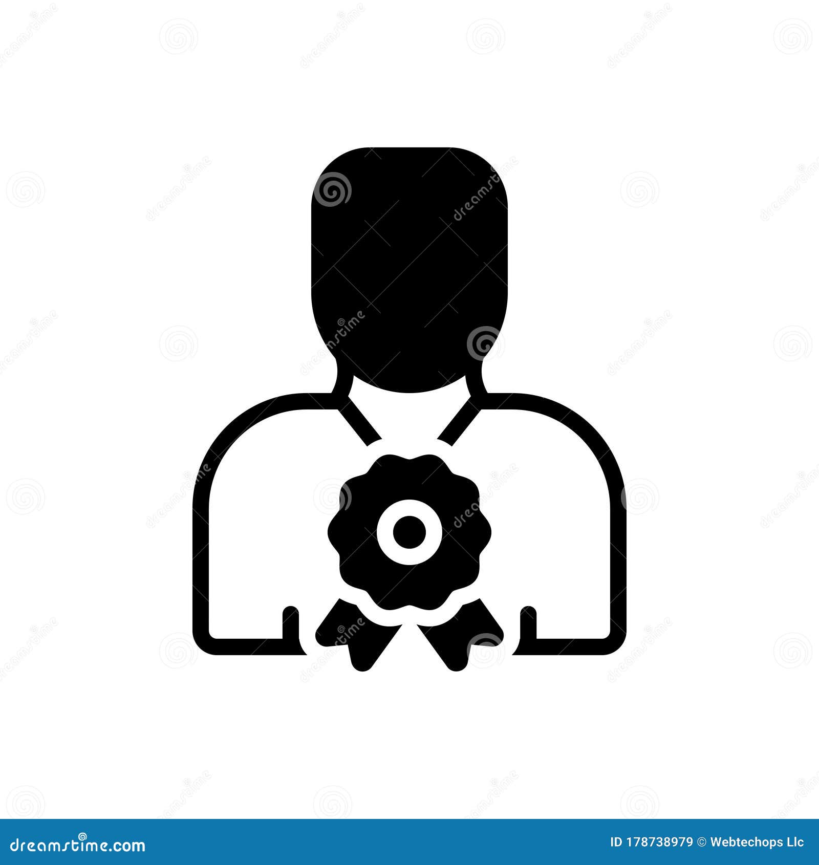 Black Solid Icon for Fit, Qualified and Eligible Stock Vector ...