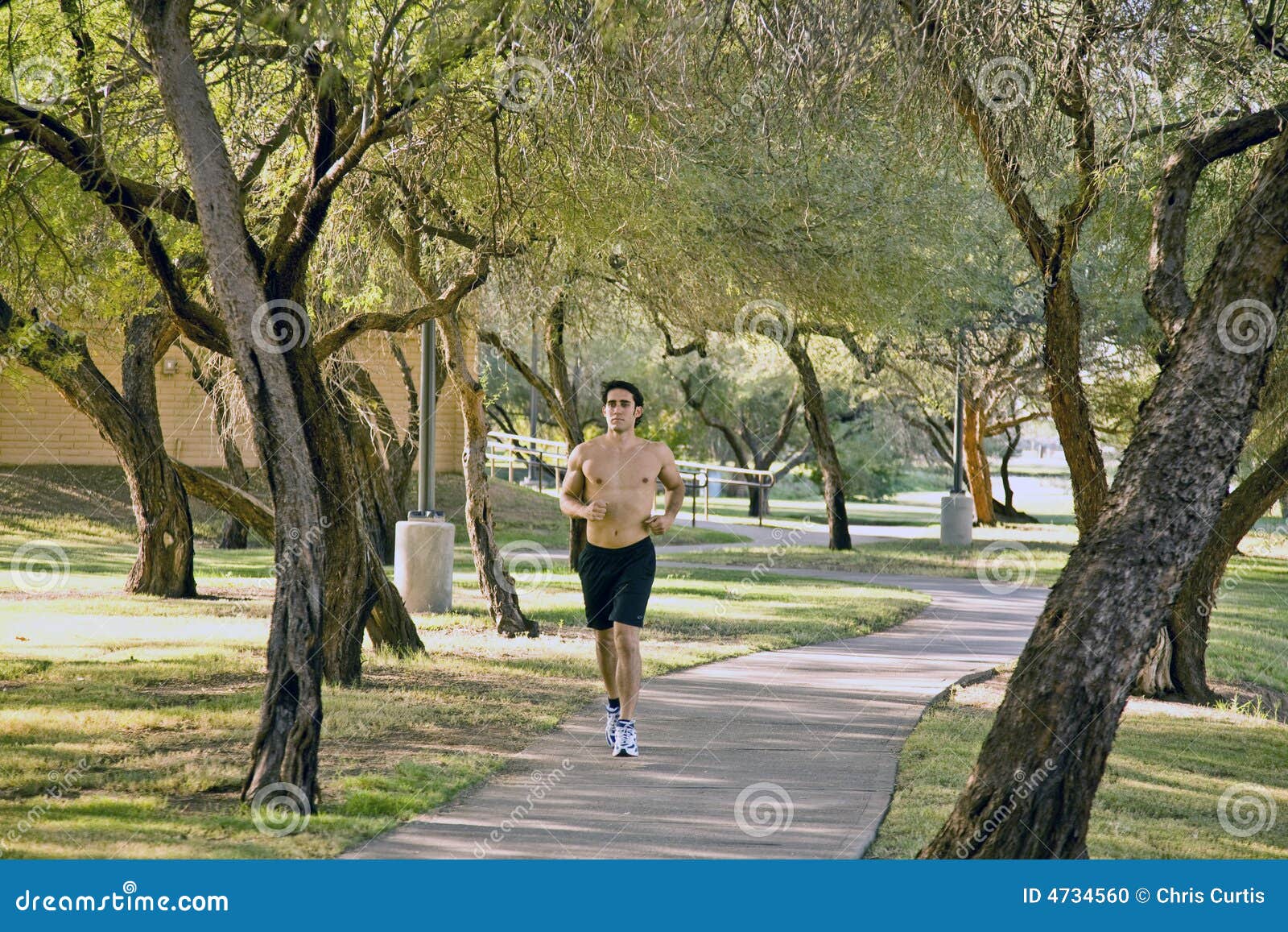 Fit male model jogging stock photo. Image of handsome - 4734560