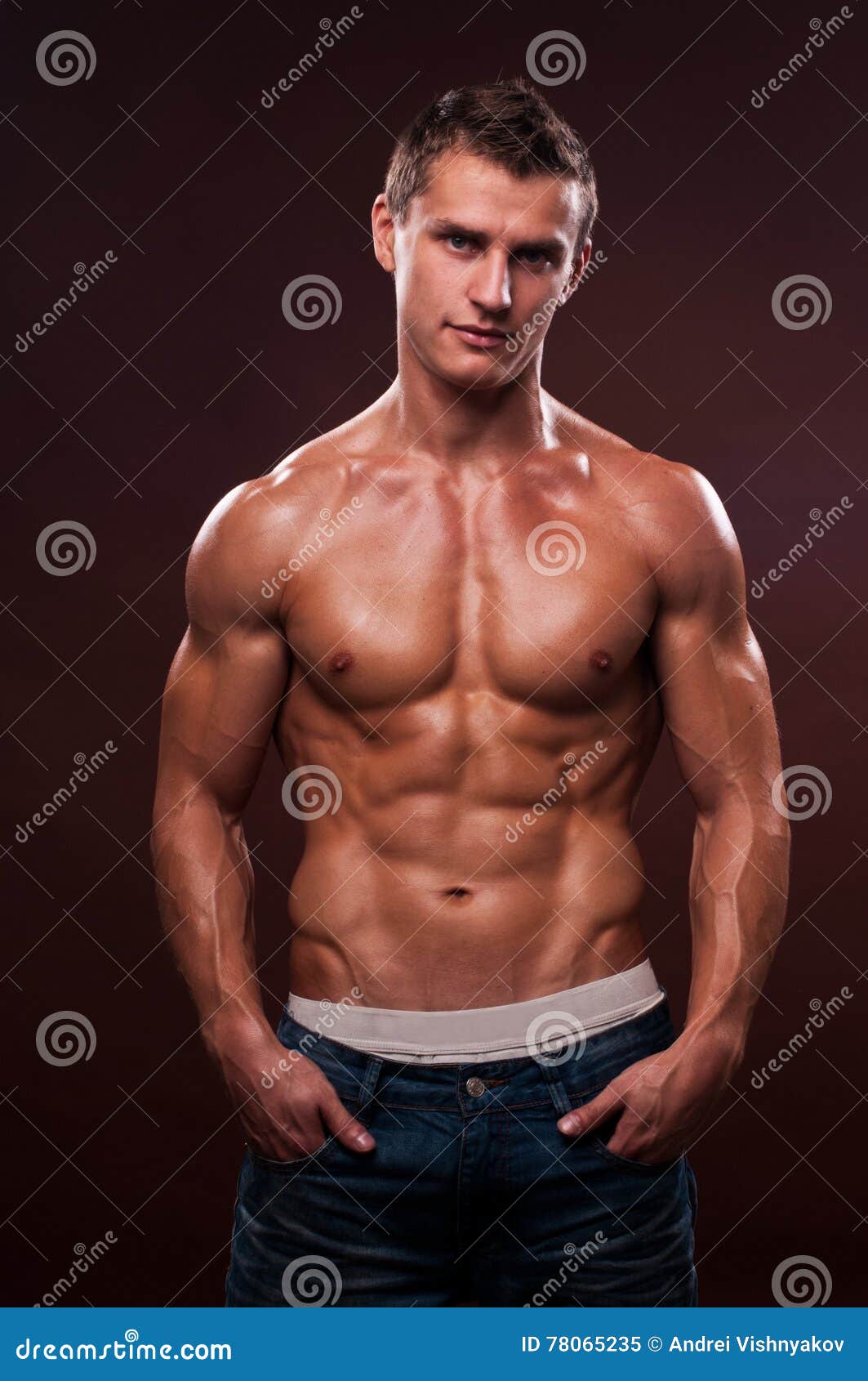 Fit male model stock image. Image of torso, biceps, handsome - 78065235
