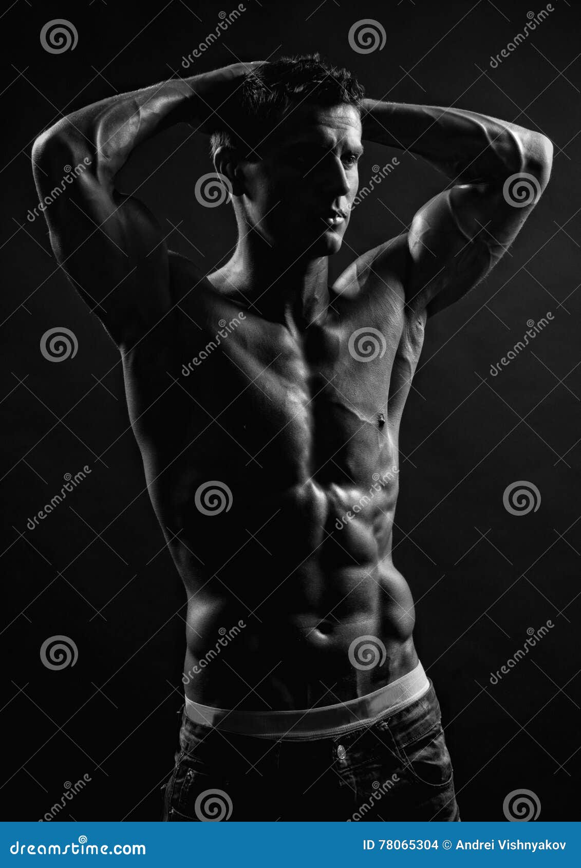 Fit male model stock photo. Image of torso, healthy, toned - 78065304