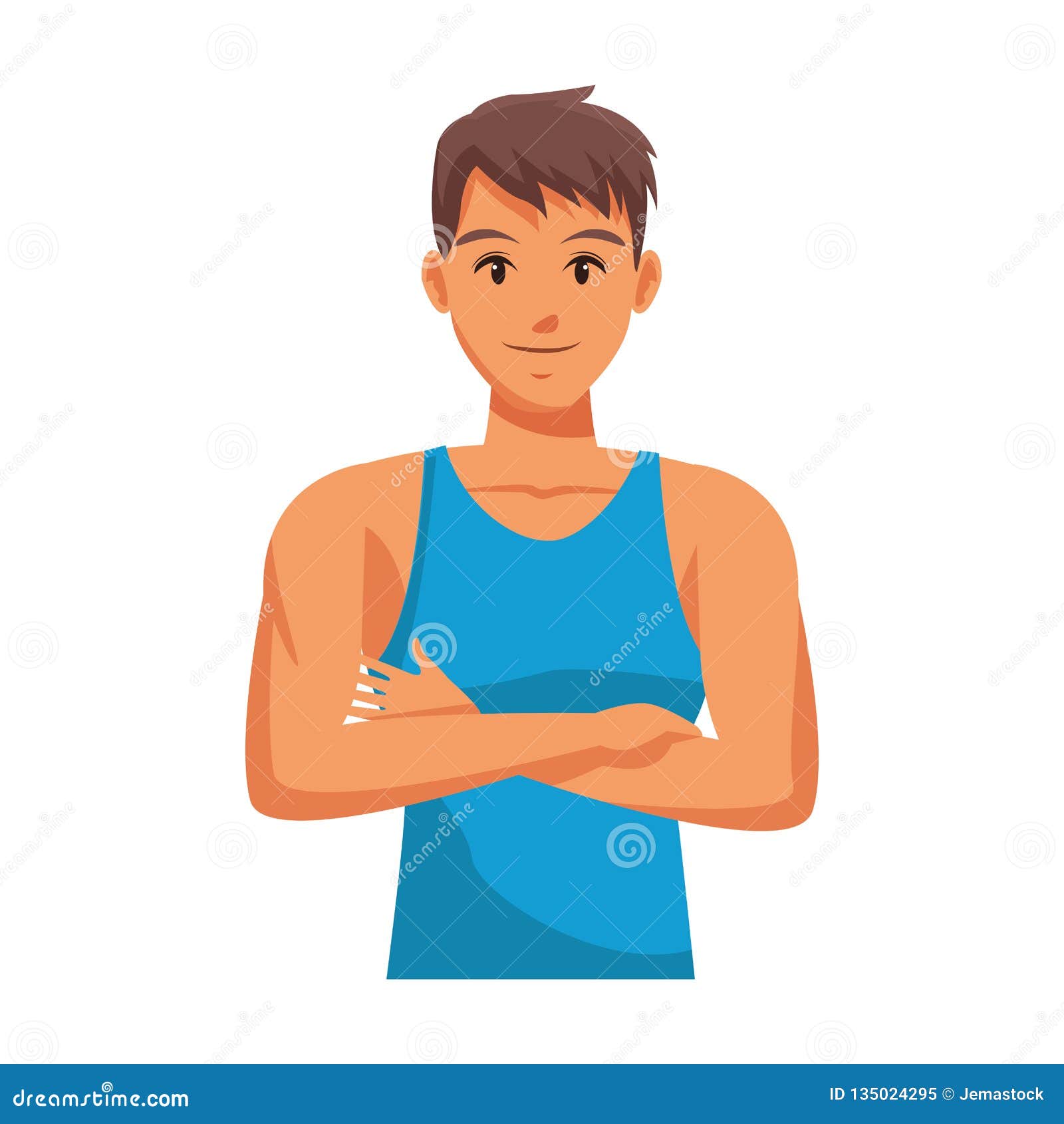 Fit man doing exercise stock vector. Illustration of sportswear - 135024295