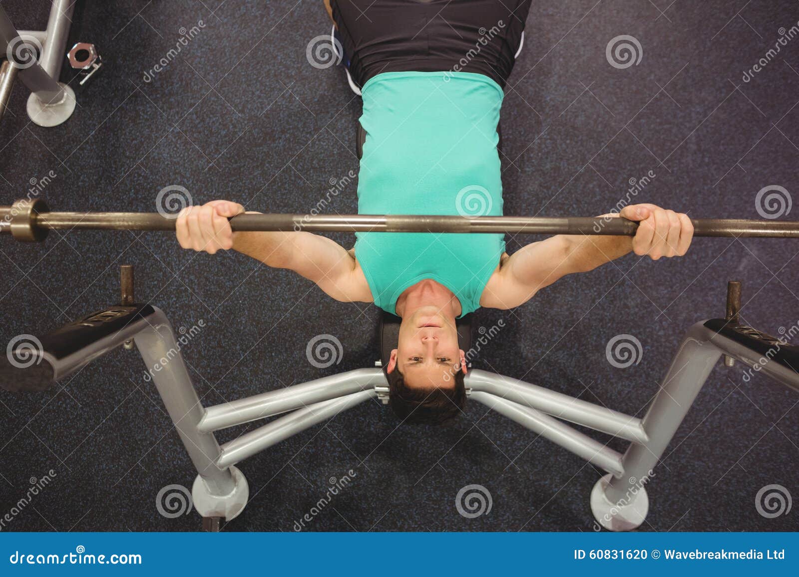 Fit Man Lifting Heavy Barbell Stock Photo - Image of focused, athlete ...
