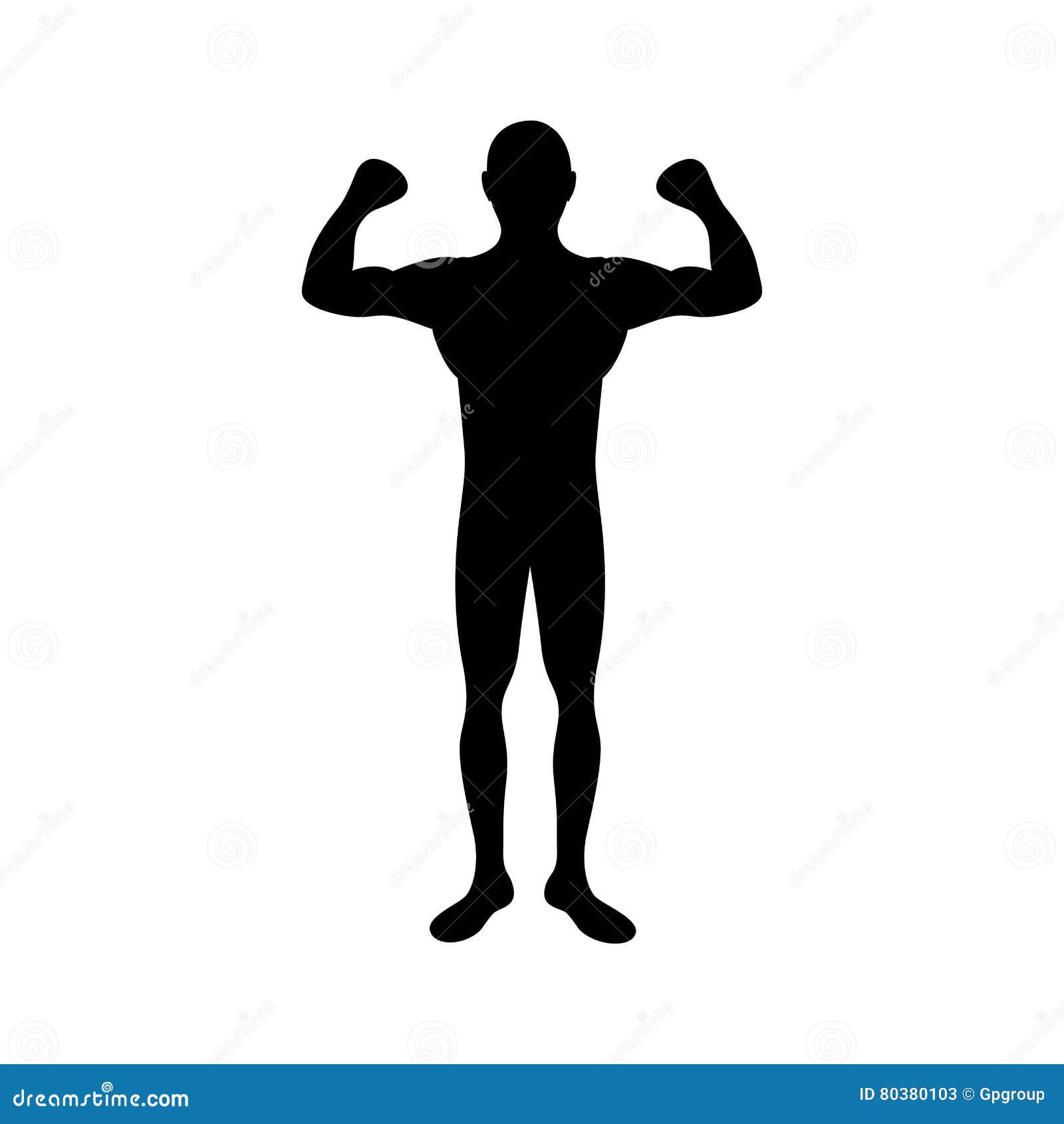 Fit Man Silhouette Icon Image Stock Vector - Illustration of active ...
