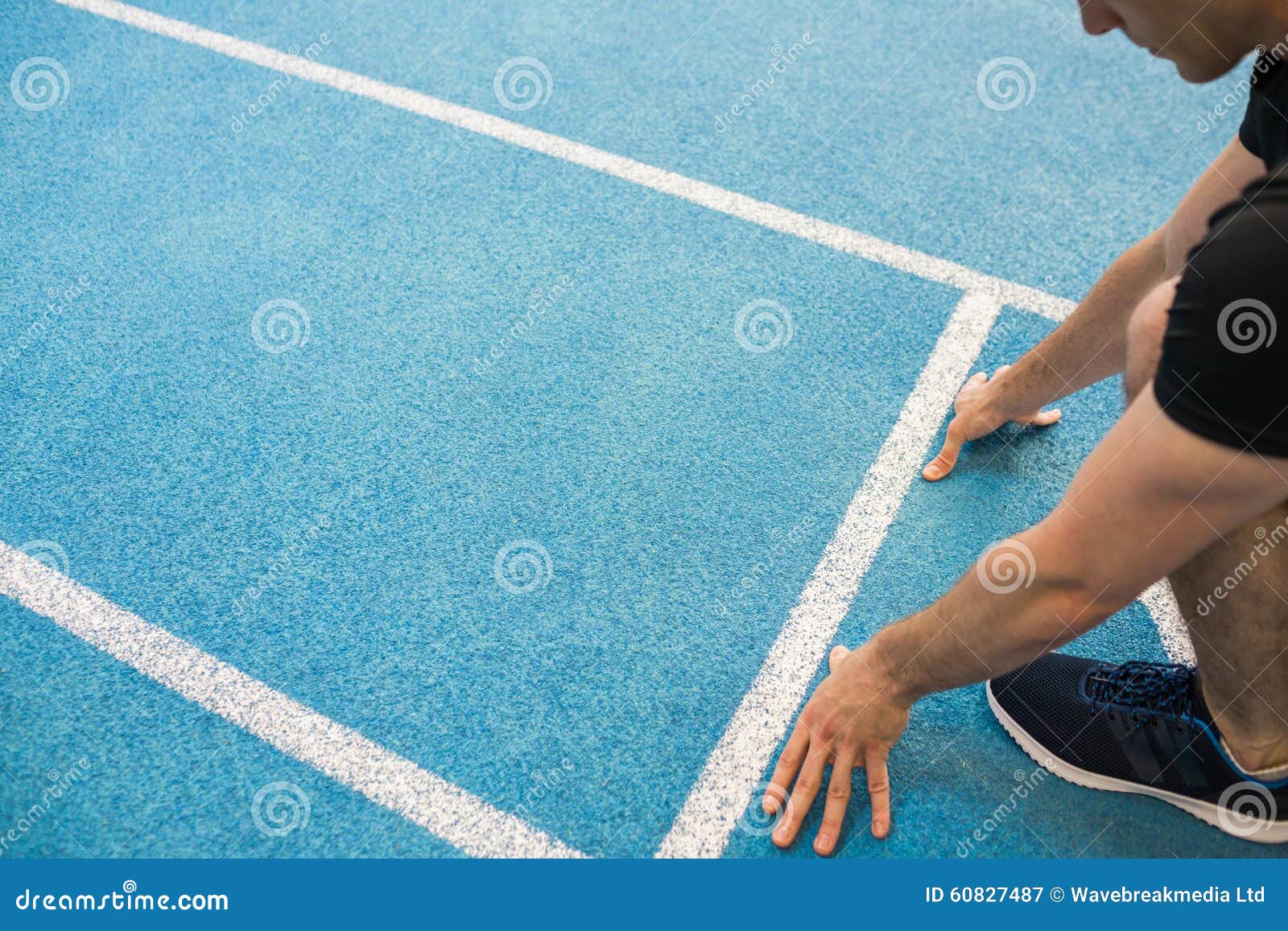 Starting Line For Individual 400 M Race And 4x100 Metres Sprint Relay ...