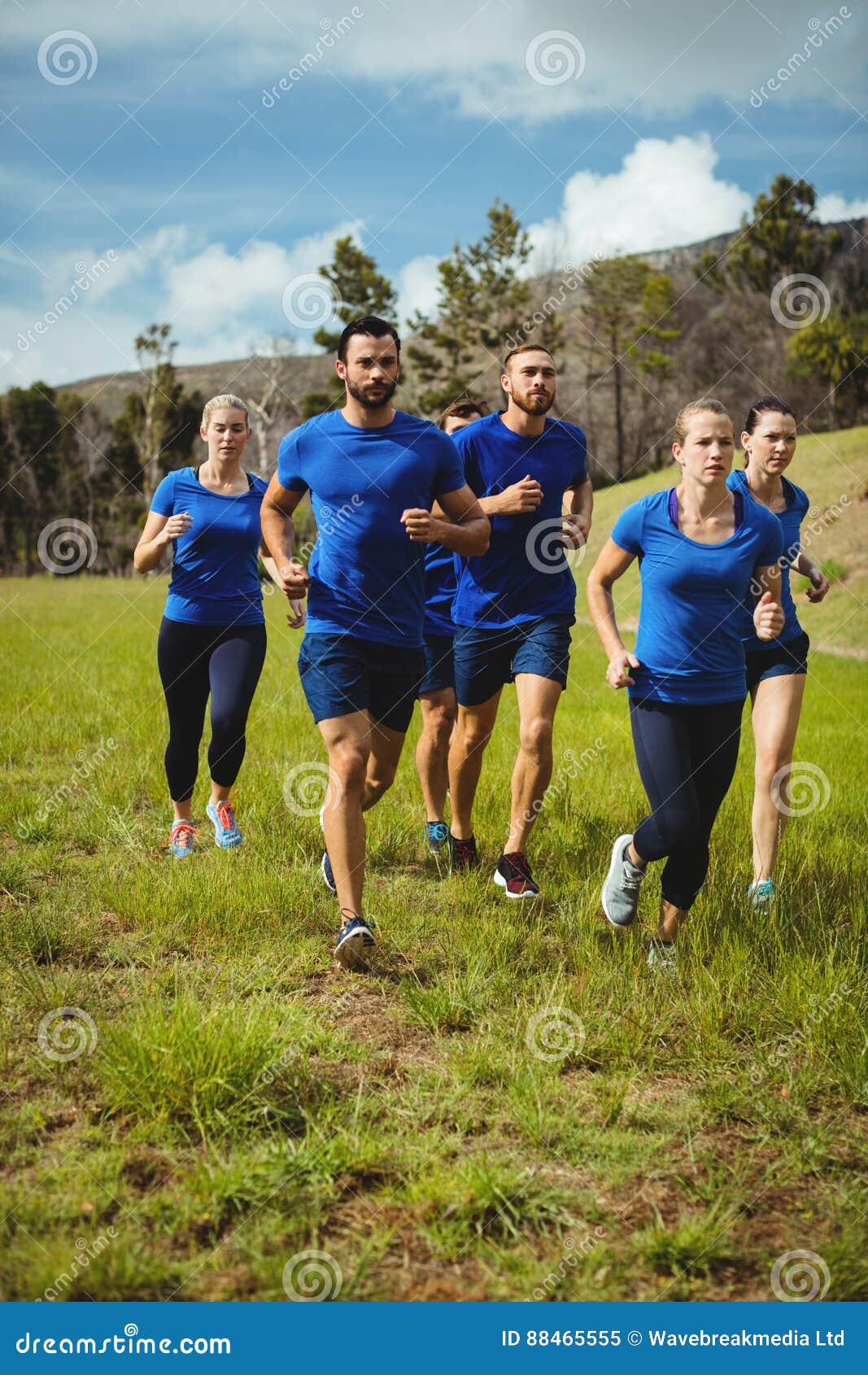 Fit people running stock image. Image of park, exercise - 88465555
