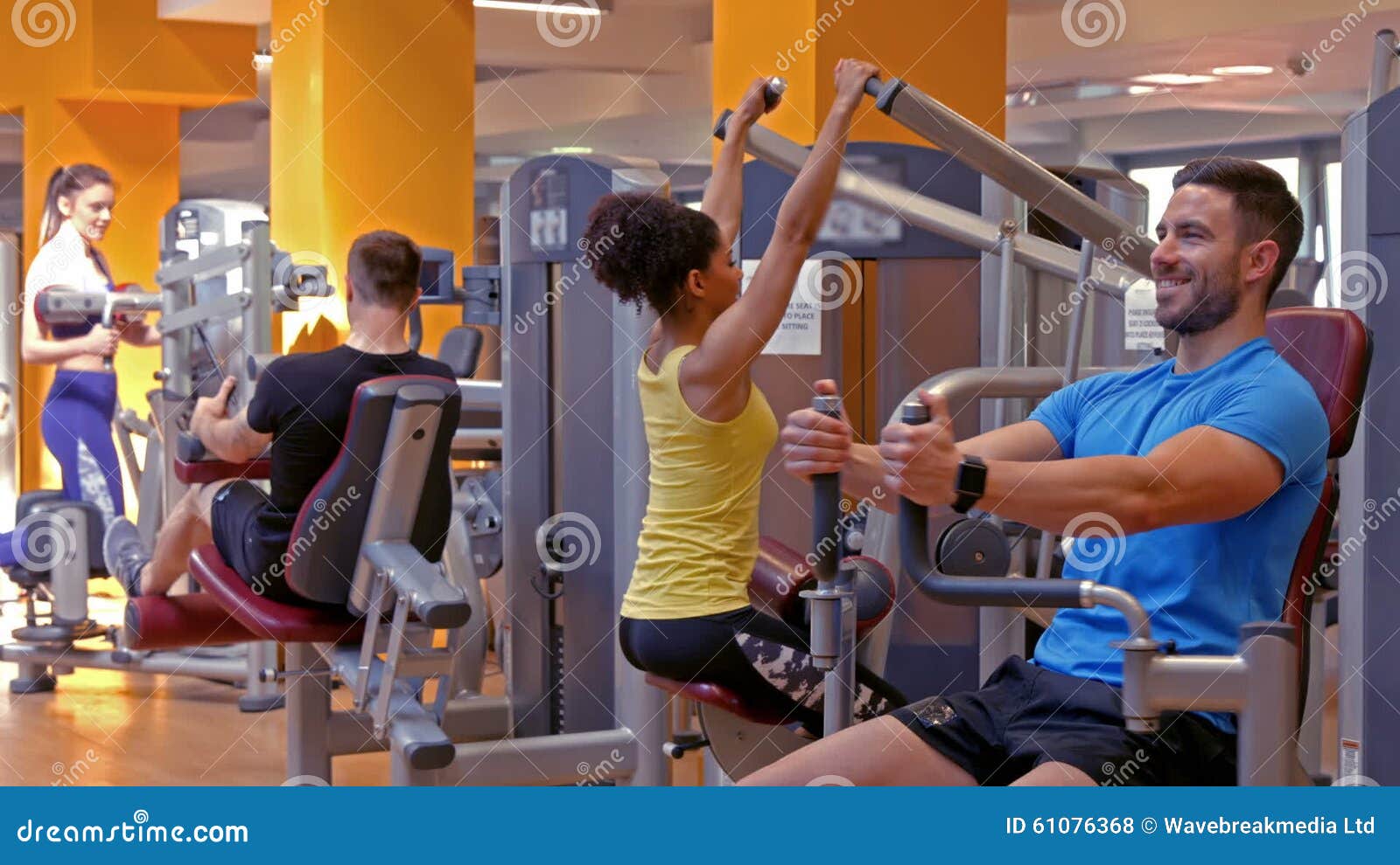 Fit People Working Out in Gym Stock Footage - Video of high, exercising ...