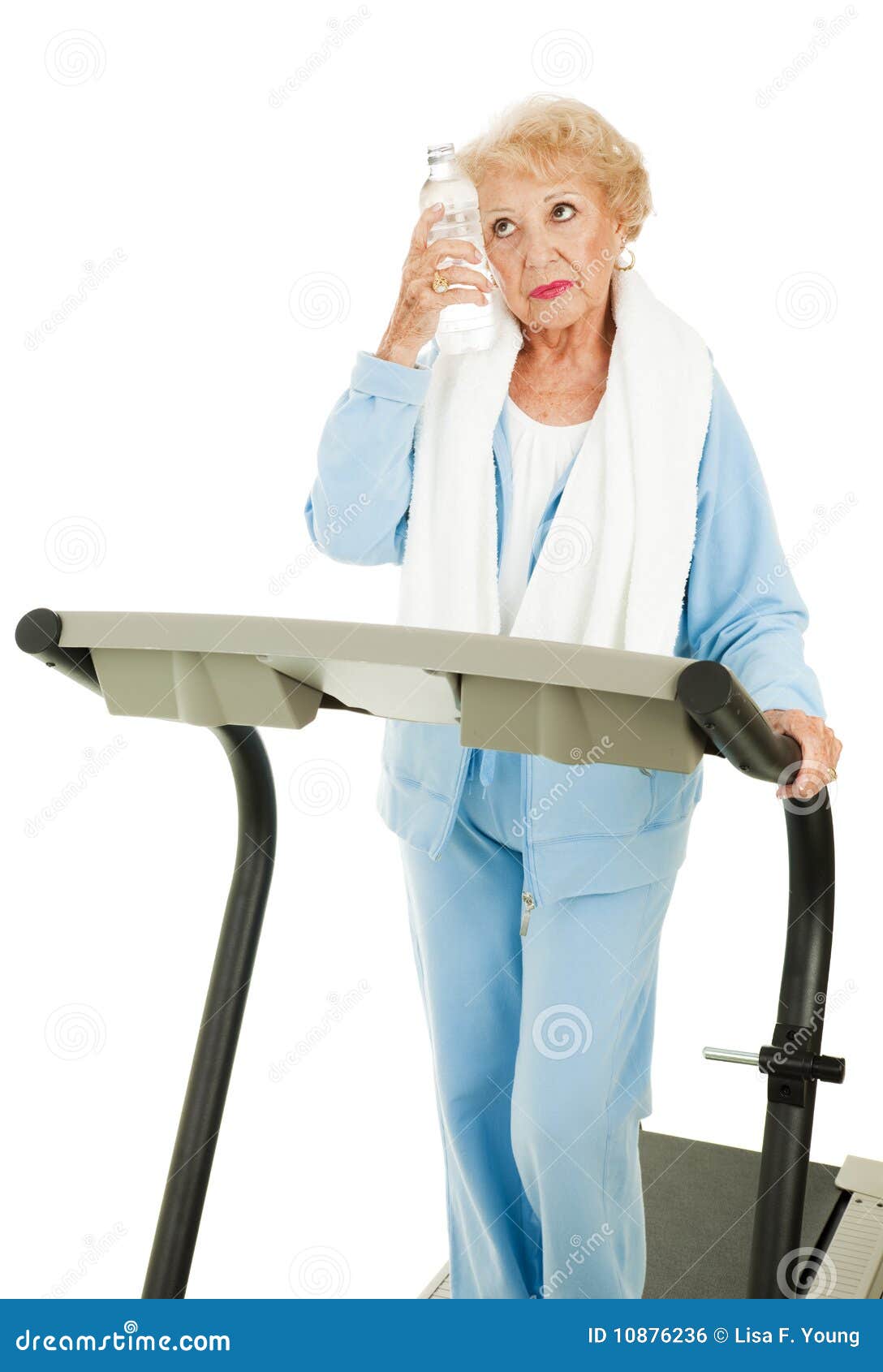 Fit Senior Woman - Sweaty and Tired Stock Photo - Image of leisure ...